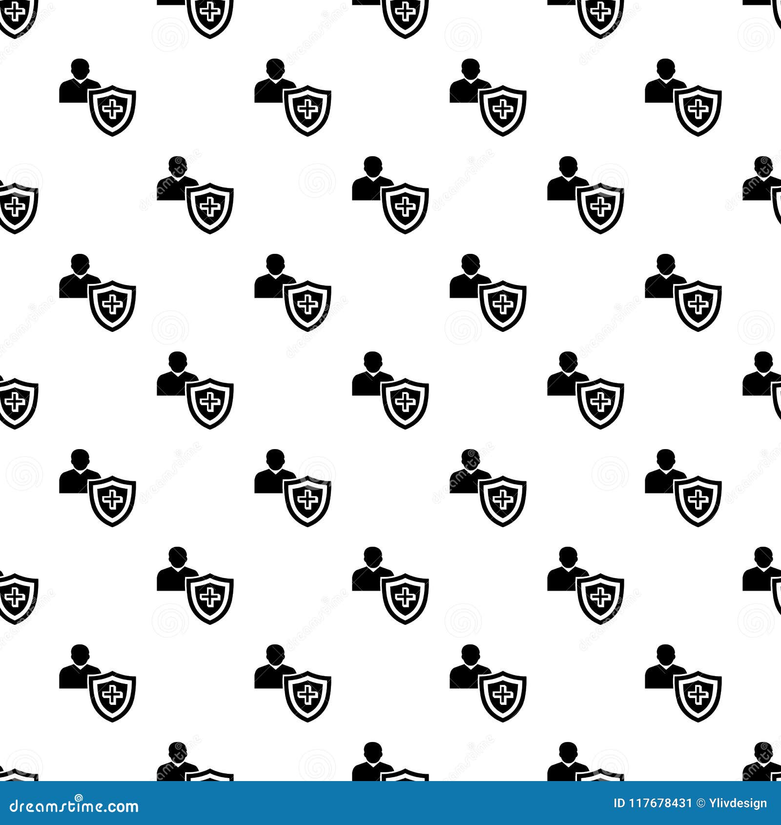 Patient Protection Pattern Vector Seamless Stock Vector - Illustration ...