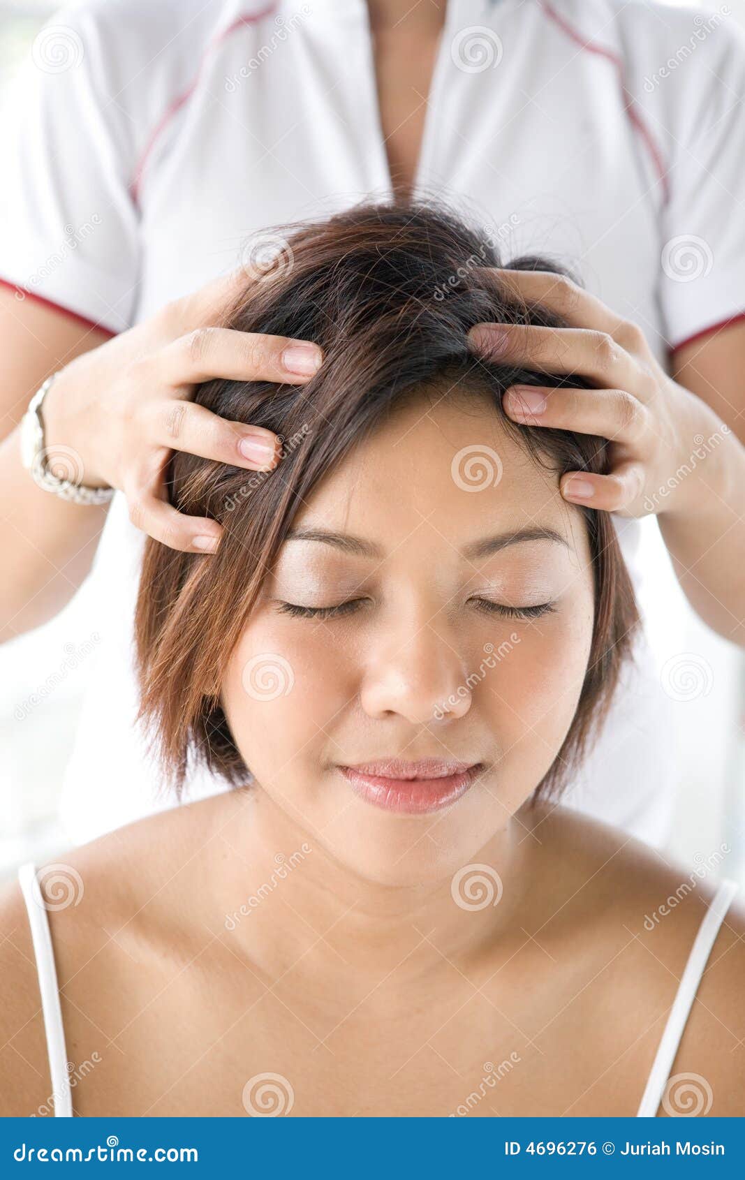Patient Receiving Head Massage Stock Photo - Image of clean, clear: 4696276