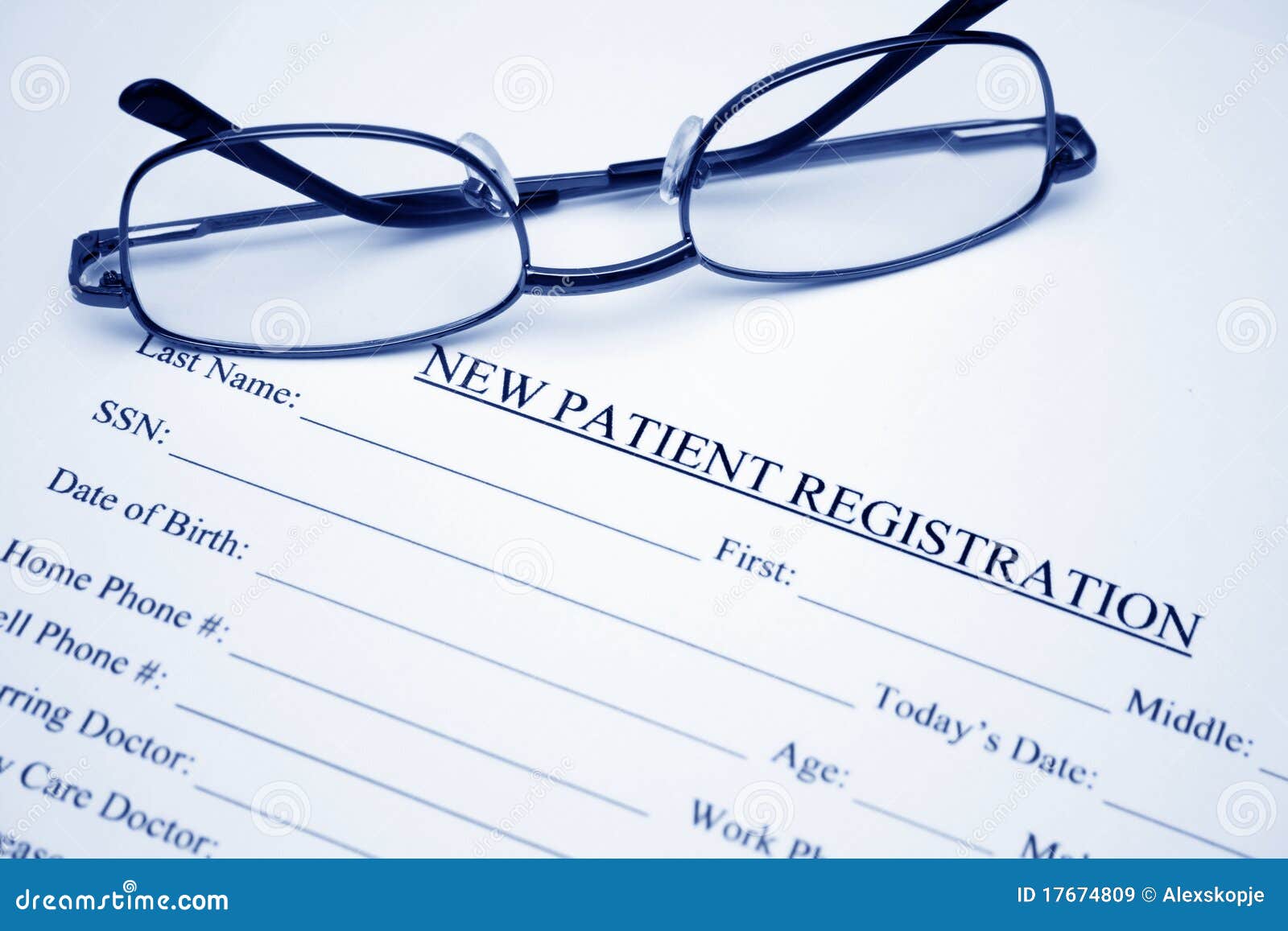Patient registration stock image. Image of form, medical - 17674809