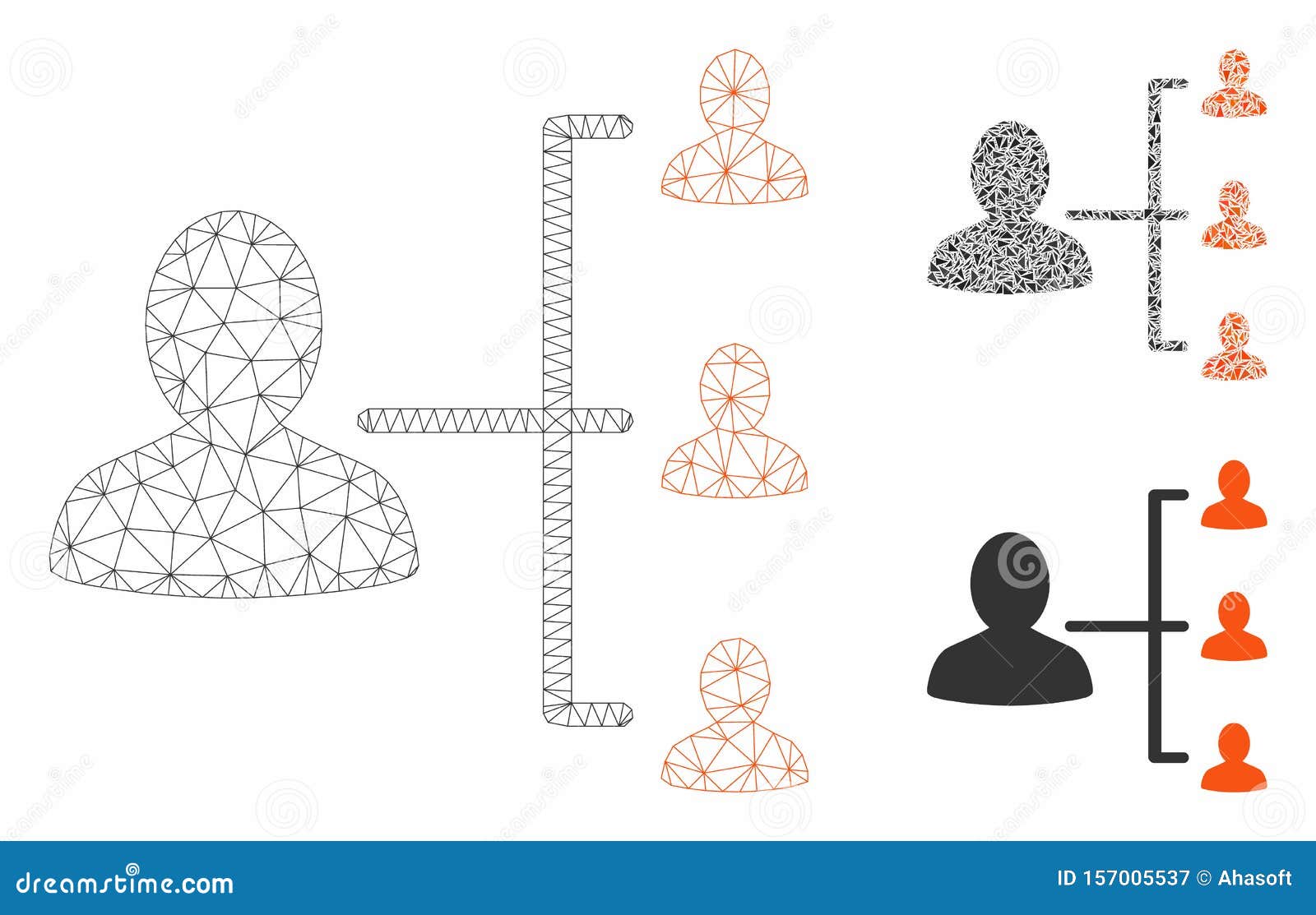 Patient Relations Vector Mesh 2D Model and Triangle Mosaic Icon Stock ...