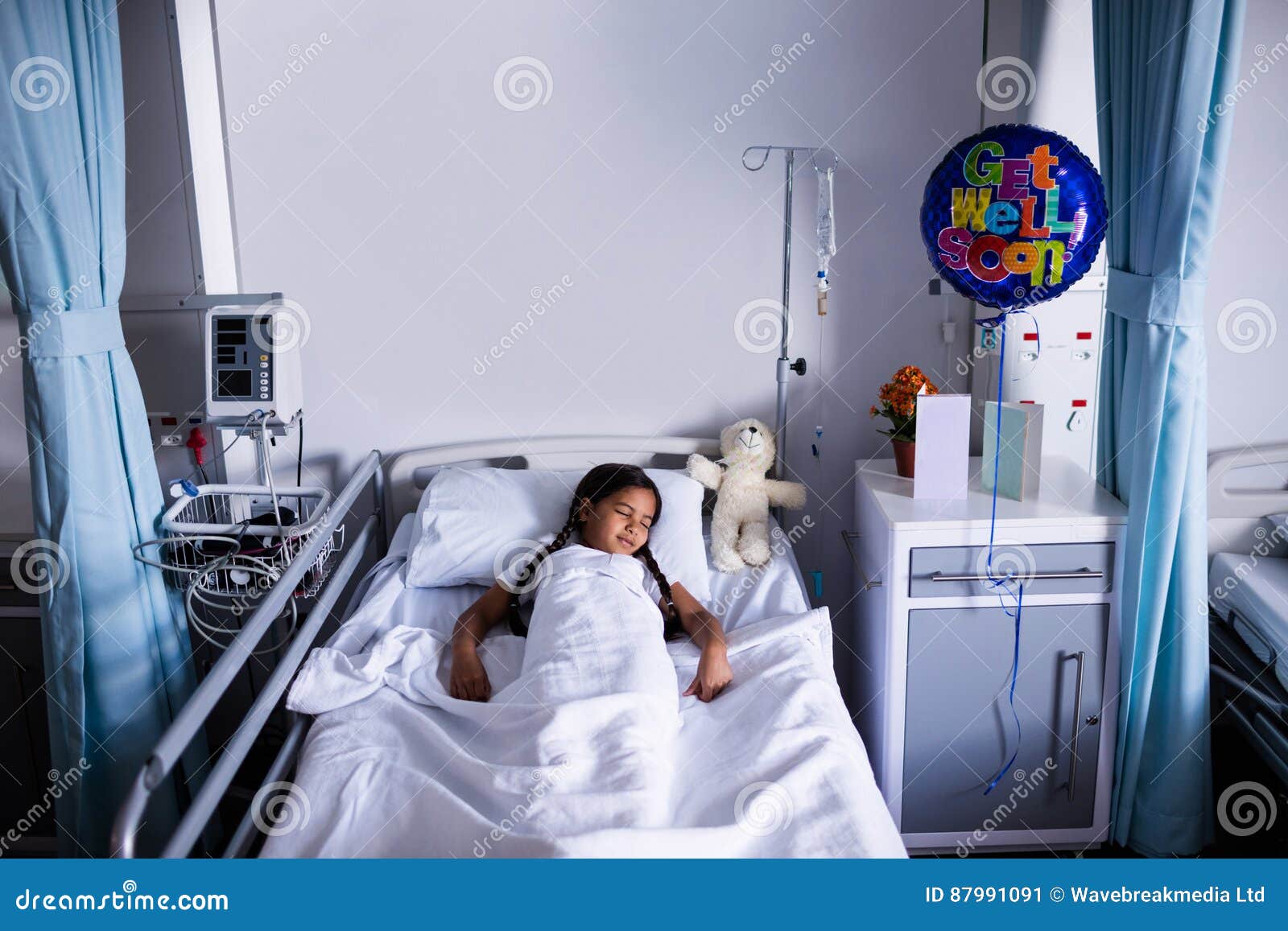 Patient resting in ward stock image. Image of cute, bear - 87991091
