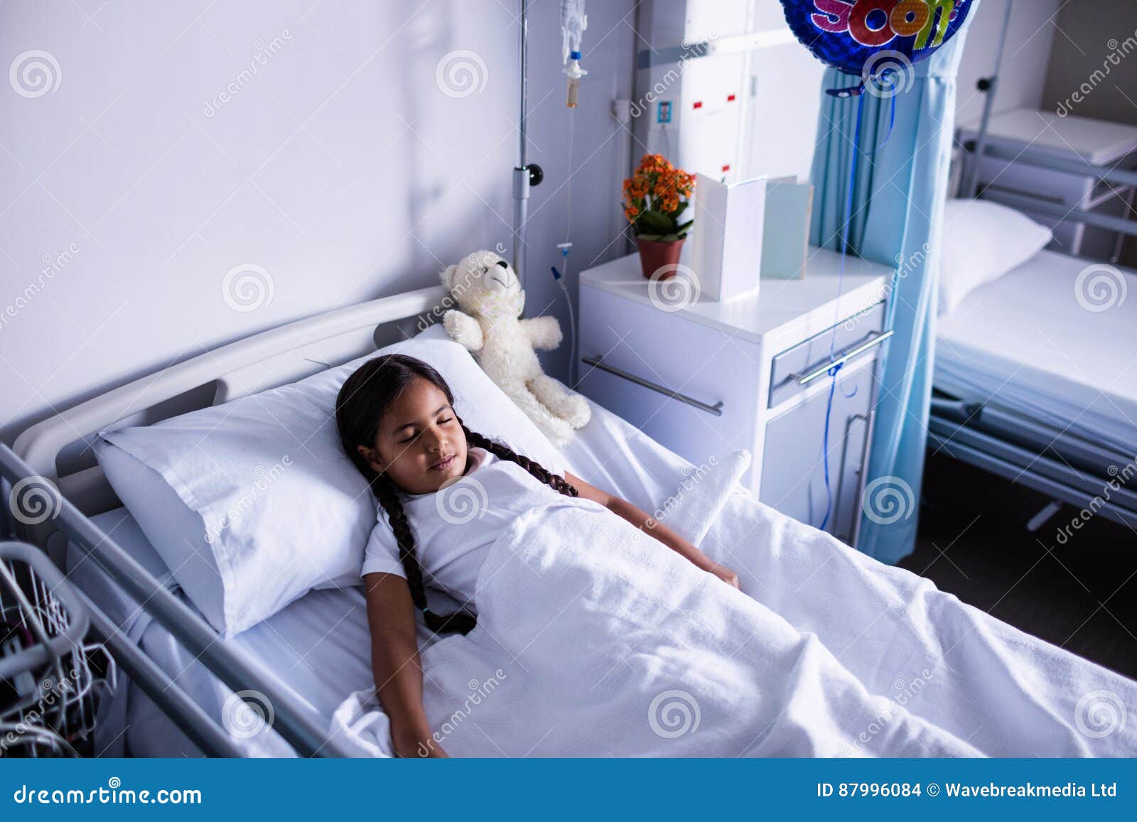 Patient resting in ward stock photo. Image of focused - 87996084