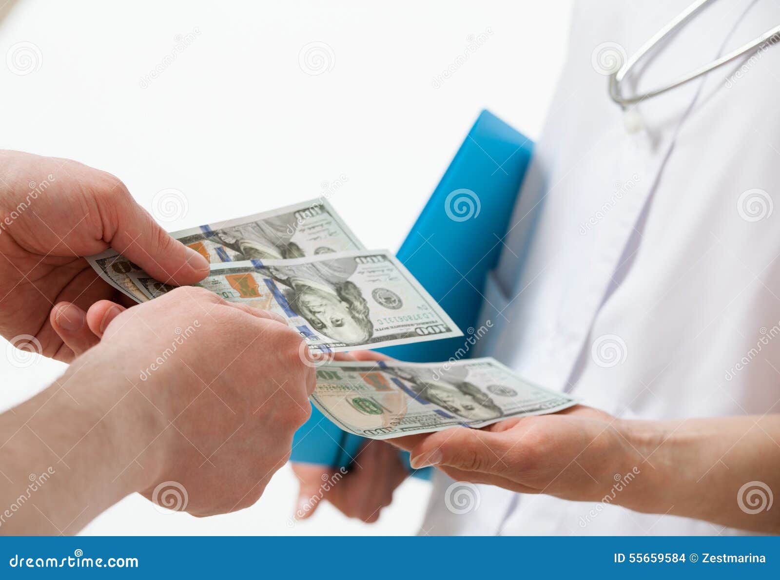 Patient S Hand Giving a Bribe Doctor Stock Photo - Image of person ...