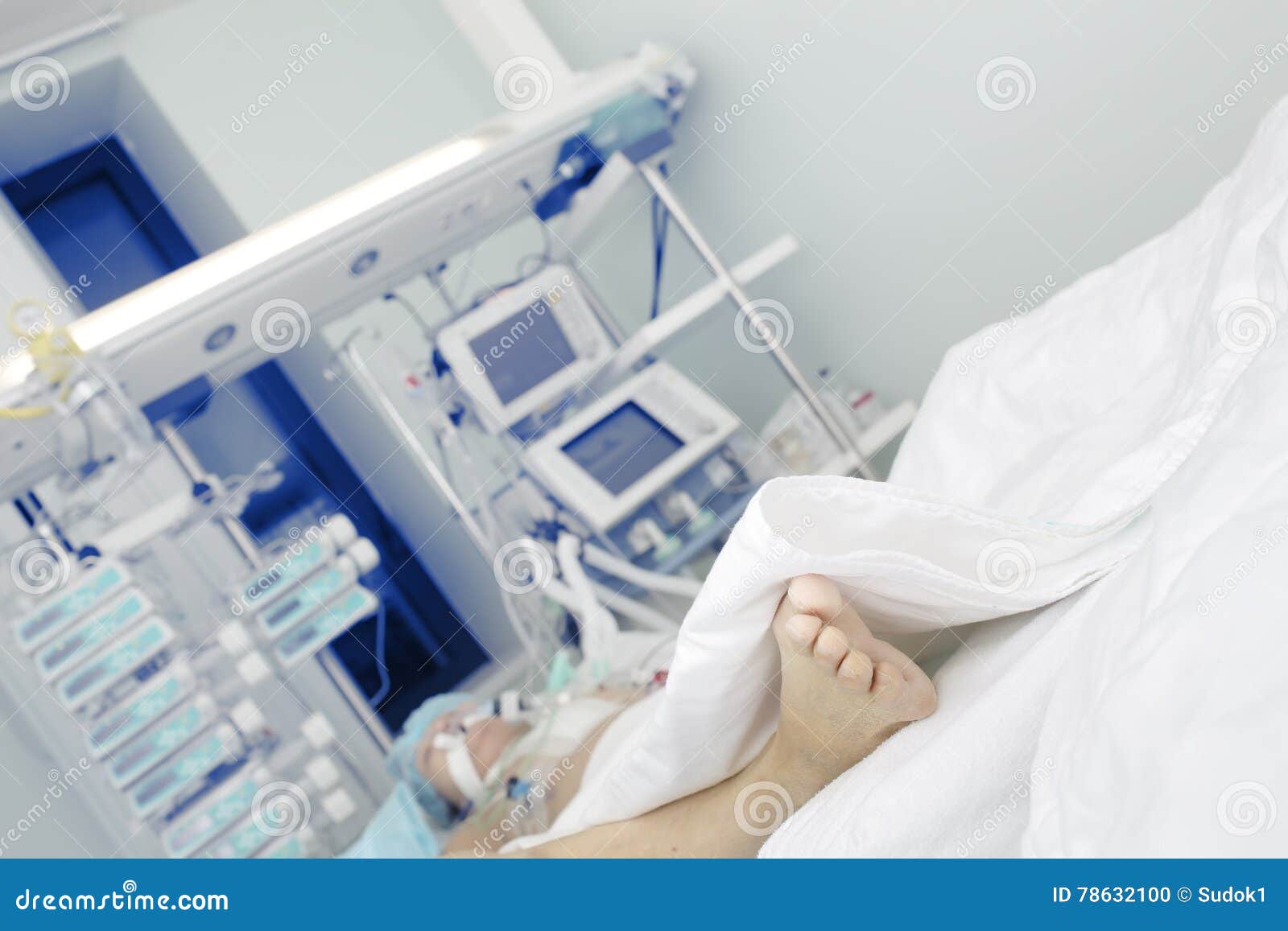 Patient in Serious Condition in Intensive Care Stock Photo - Image of ... Patient in Serious Condition in Intensive Care Stock Photo - Image of ...