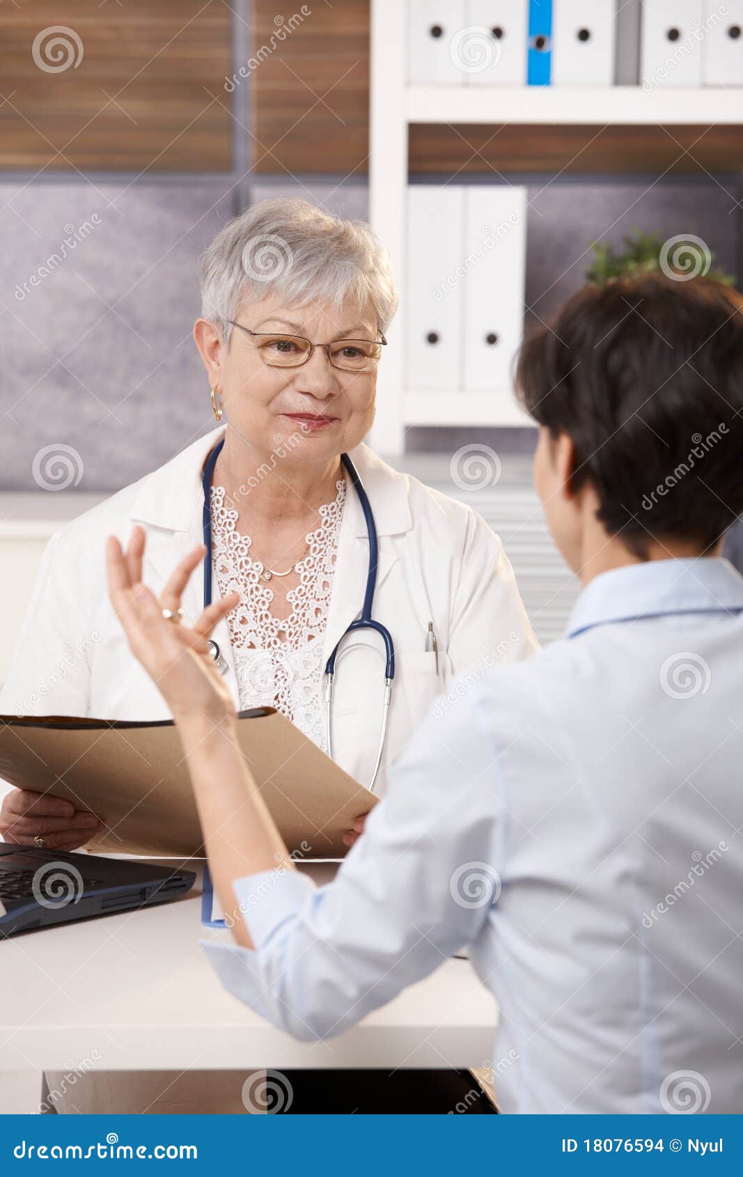 Patient Sitting at Doctor S Office Stock Photo - Image of discussion ...
