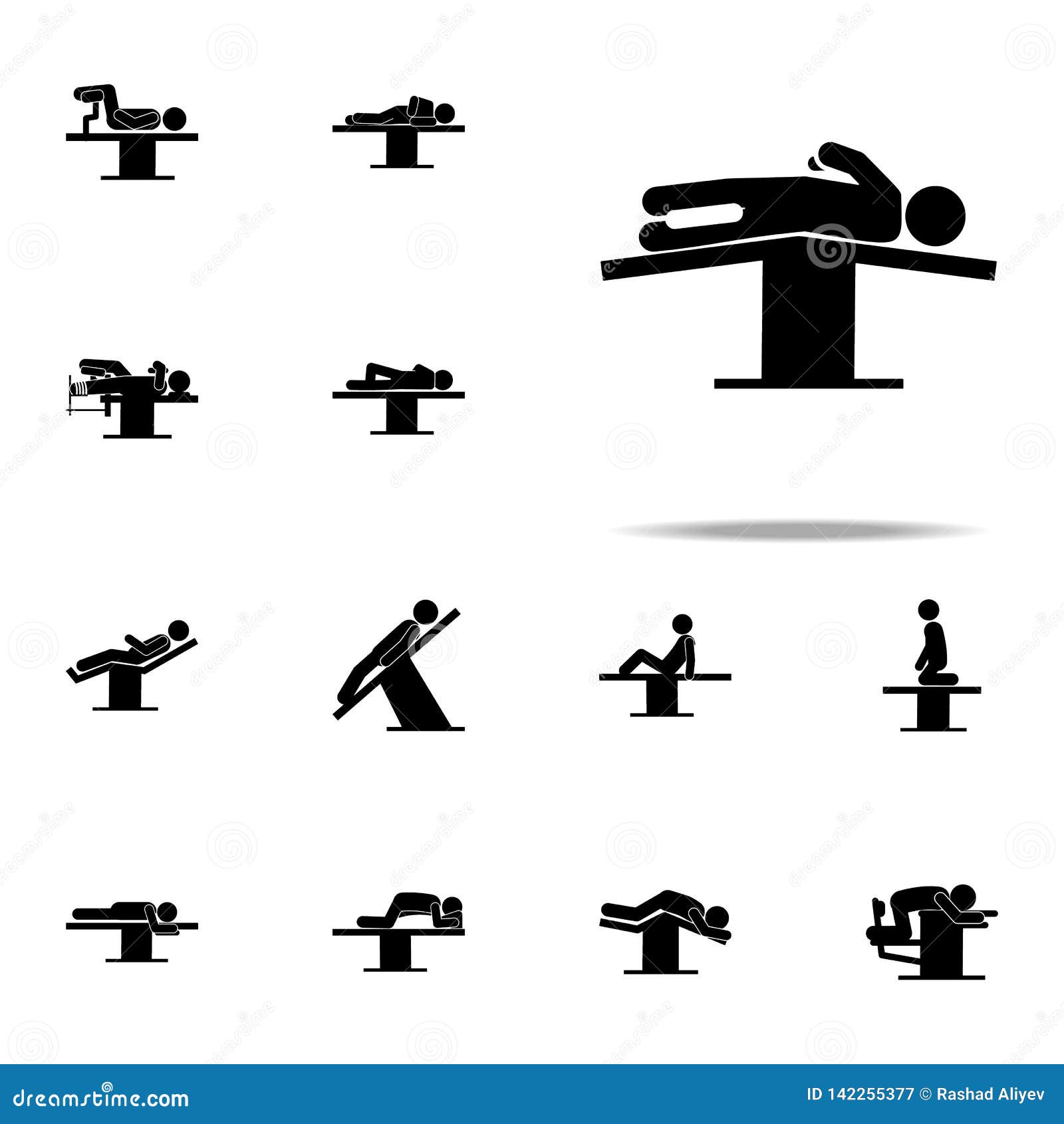 Patient, Surgery Icon. Surgical Icons Universal Set for Web and Mobile ...