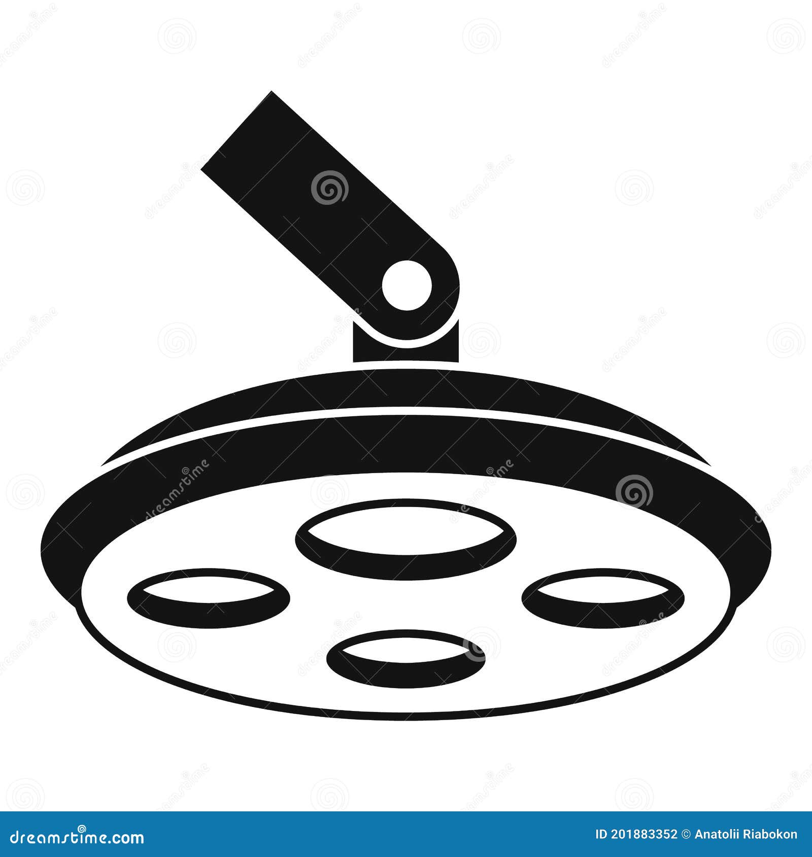 Patient Surgical Light Icon, Simple Style Stock Vector - Illustration ...