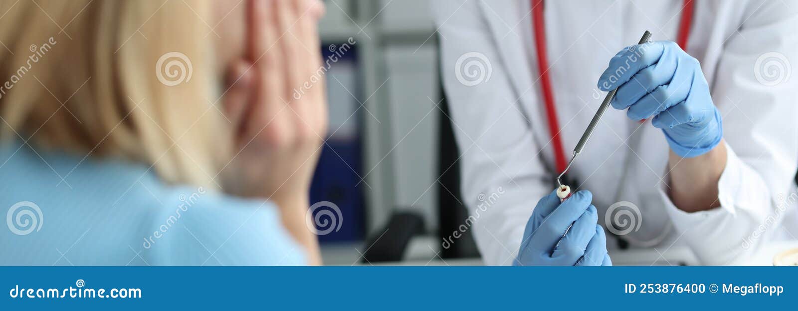 Patient with Toothache at Reception in Dentistry Stock Photo - Image of ...
