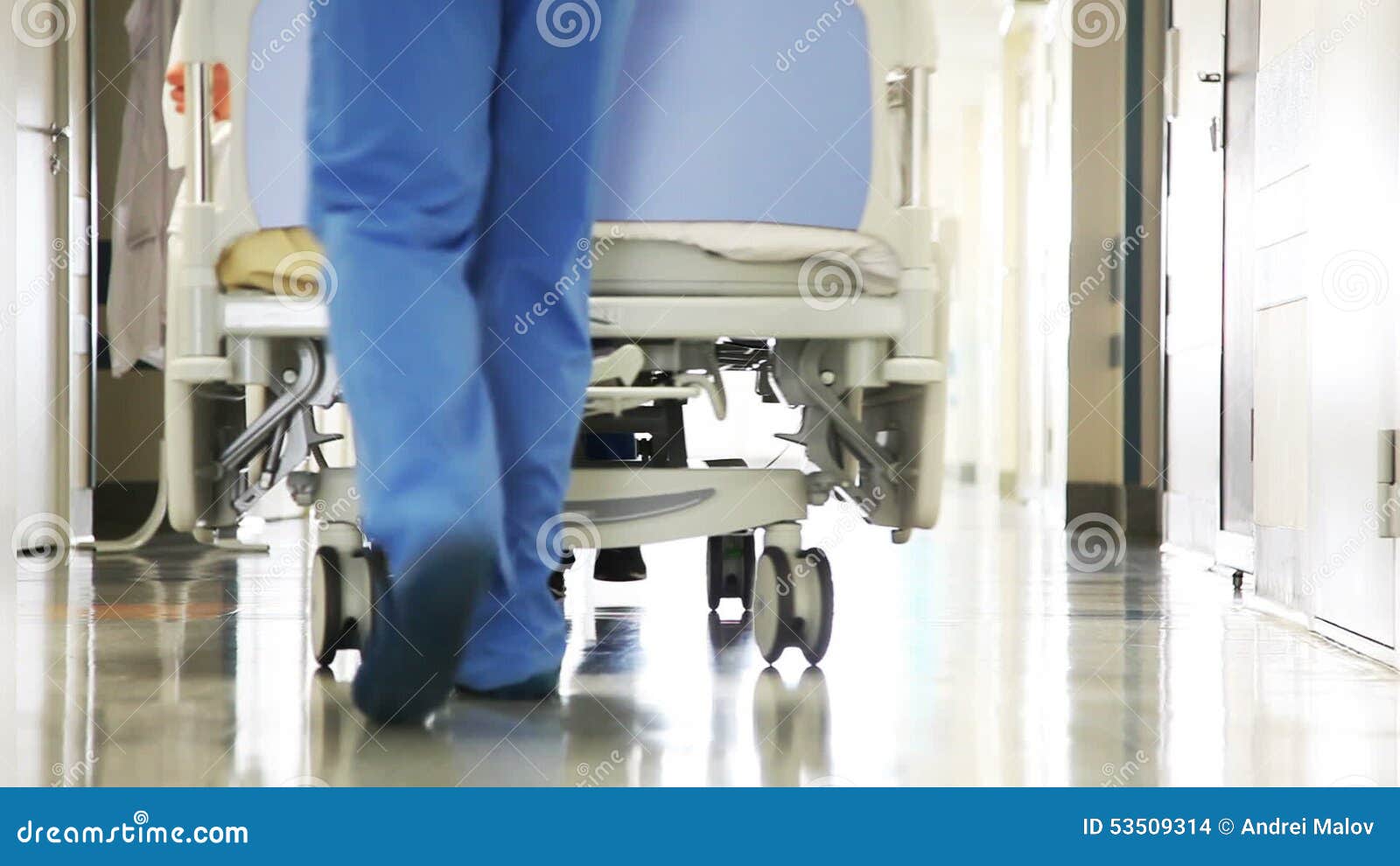Patient Transportation in Hospital Stock Footage - Video of doctor ...