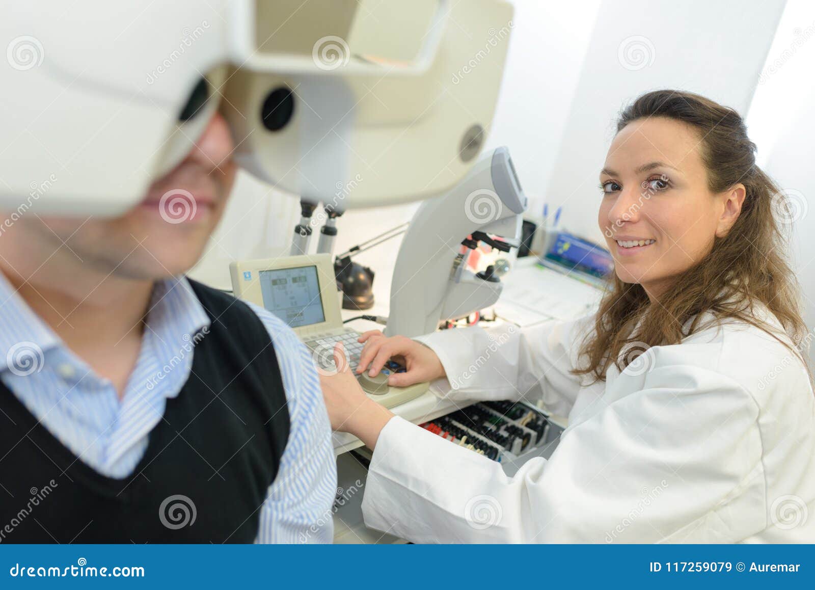 Patient Under Eye Observation Stock Image - Image of work, service ...