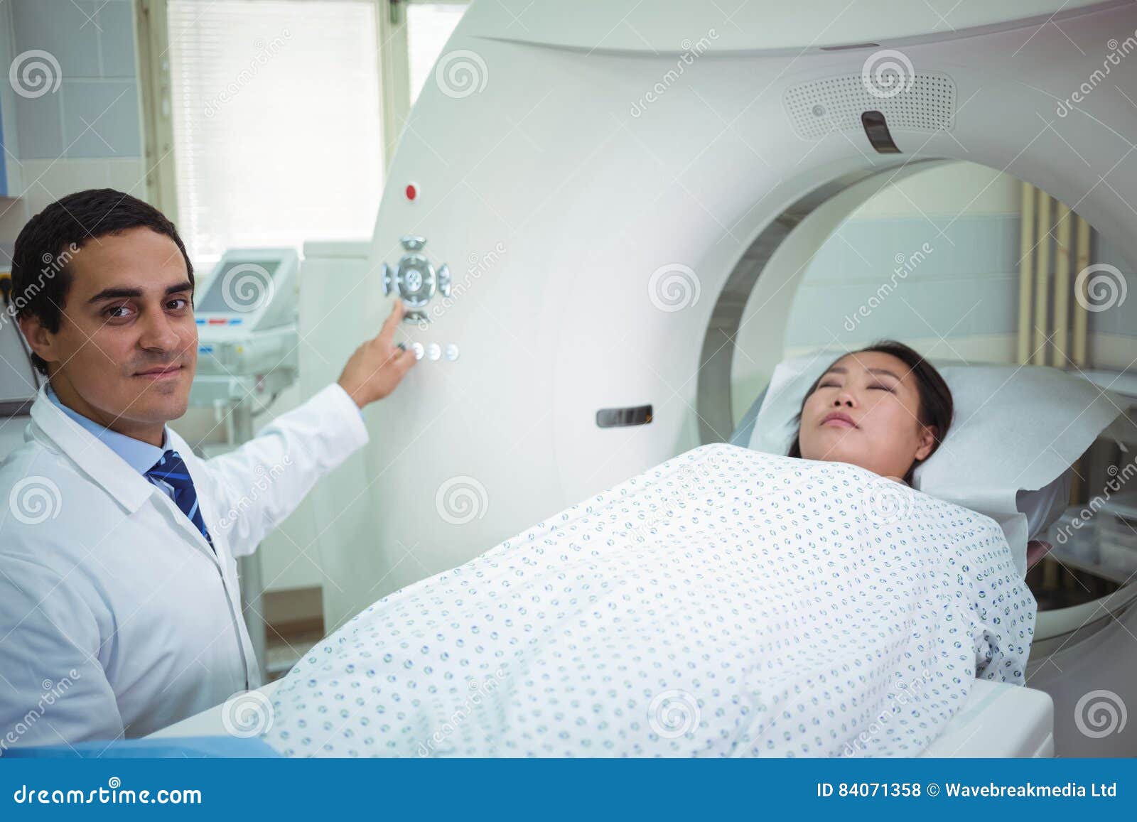 Patient Undergoing CT Scan Test Stock Photo - Image of oncology ...
