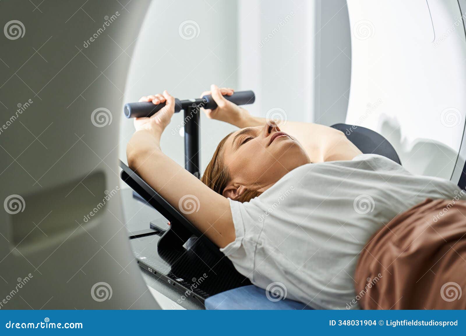Female Patient during MRI Scan in Stock Photo - Image of safety, health ...