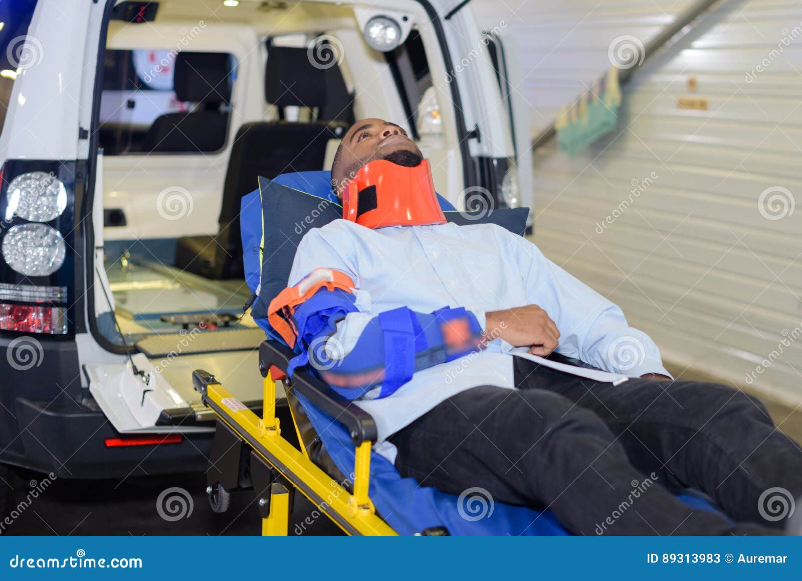 Patient Waiting for Paramedics Stock Image - Image of process ...