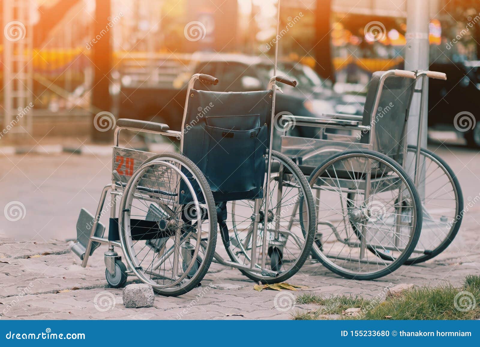 A Patient Wheelchair in Hospital Stock Photo - Image of young, care ...