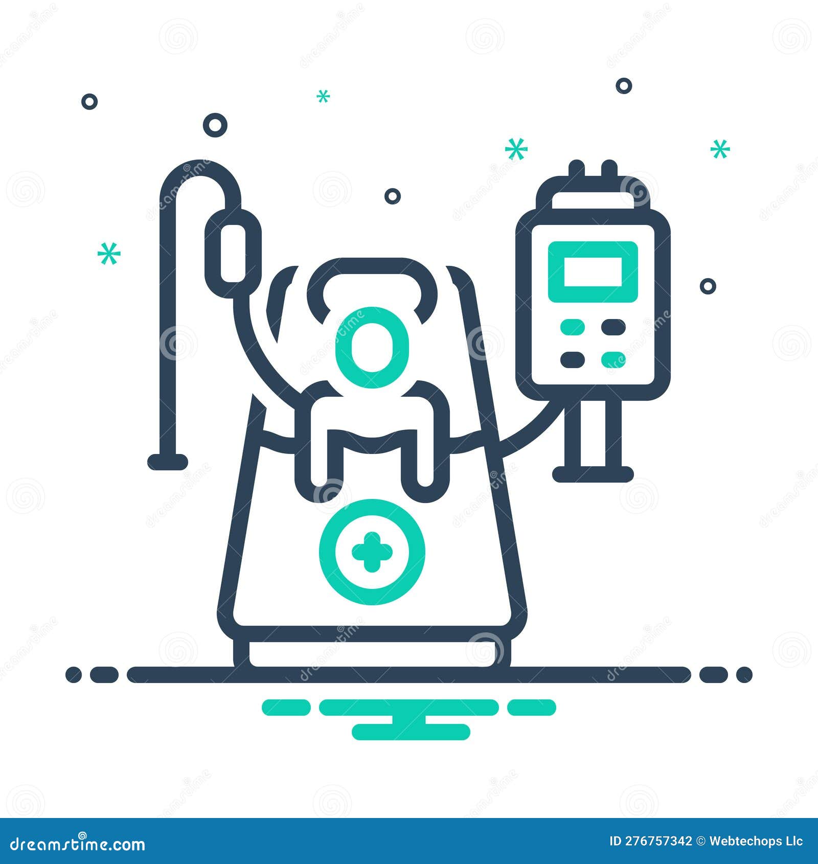 Mix Icon for Patients, Remedy and Healthcare Stock Vector ...