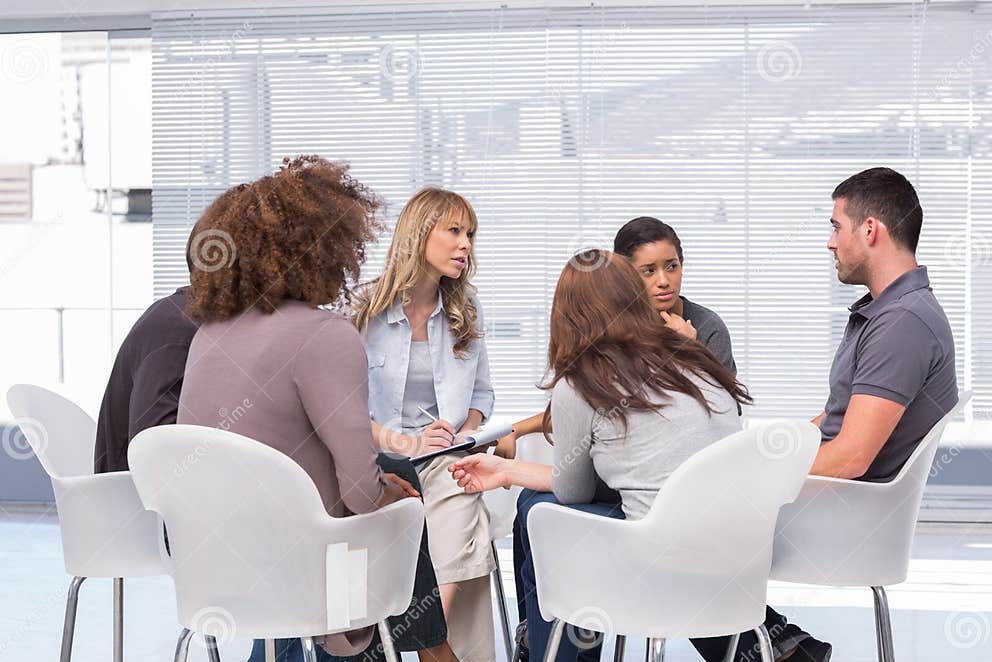 Patients Telling Their Problems To Therapist Stock Image - Image of ...