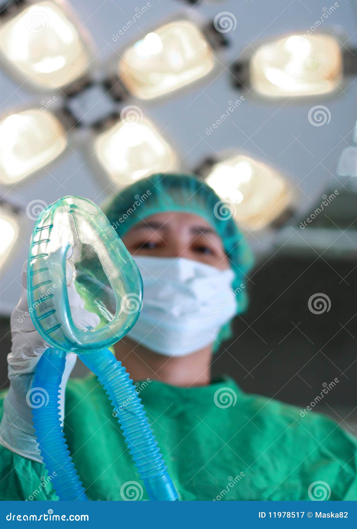 Patients View of an Anesthesiologist Stock Image - Image of anesthesia ...