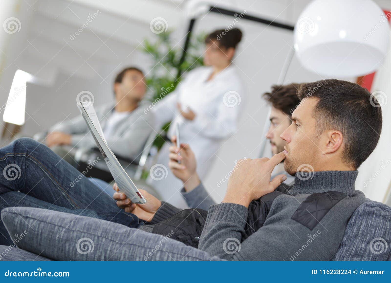Patients Waiting for Examination Stock Photo - Image of space ...