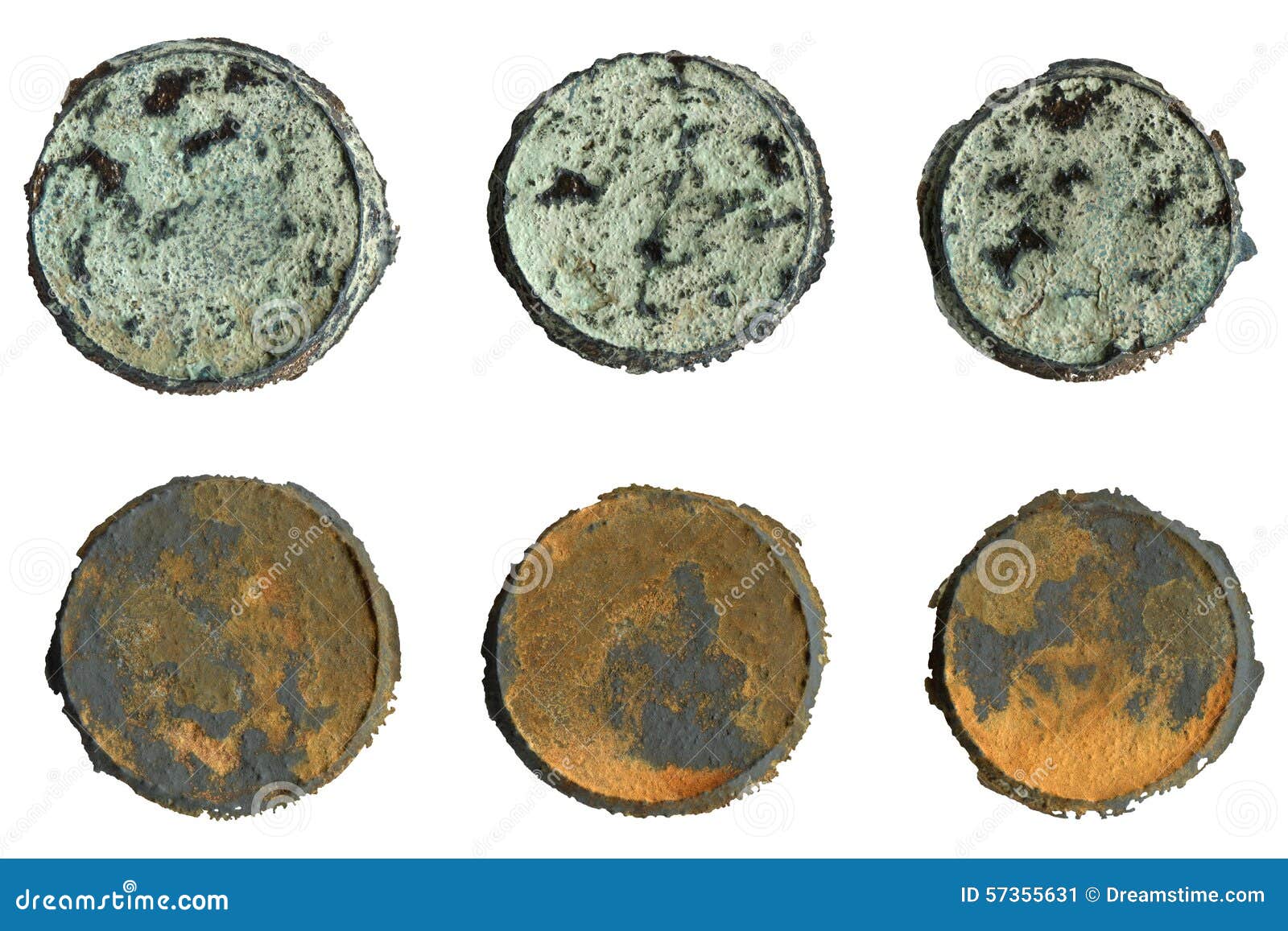 Patina and Rust Circles Set Stock Illustration - Illustration of ...