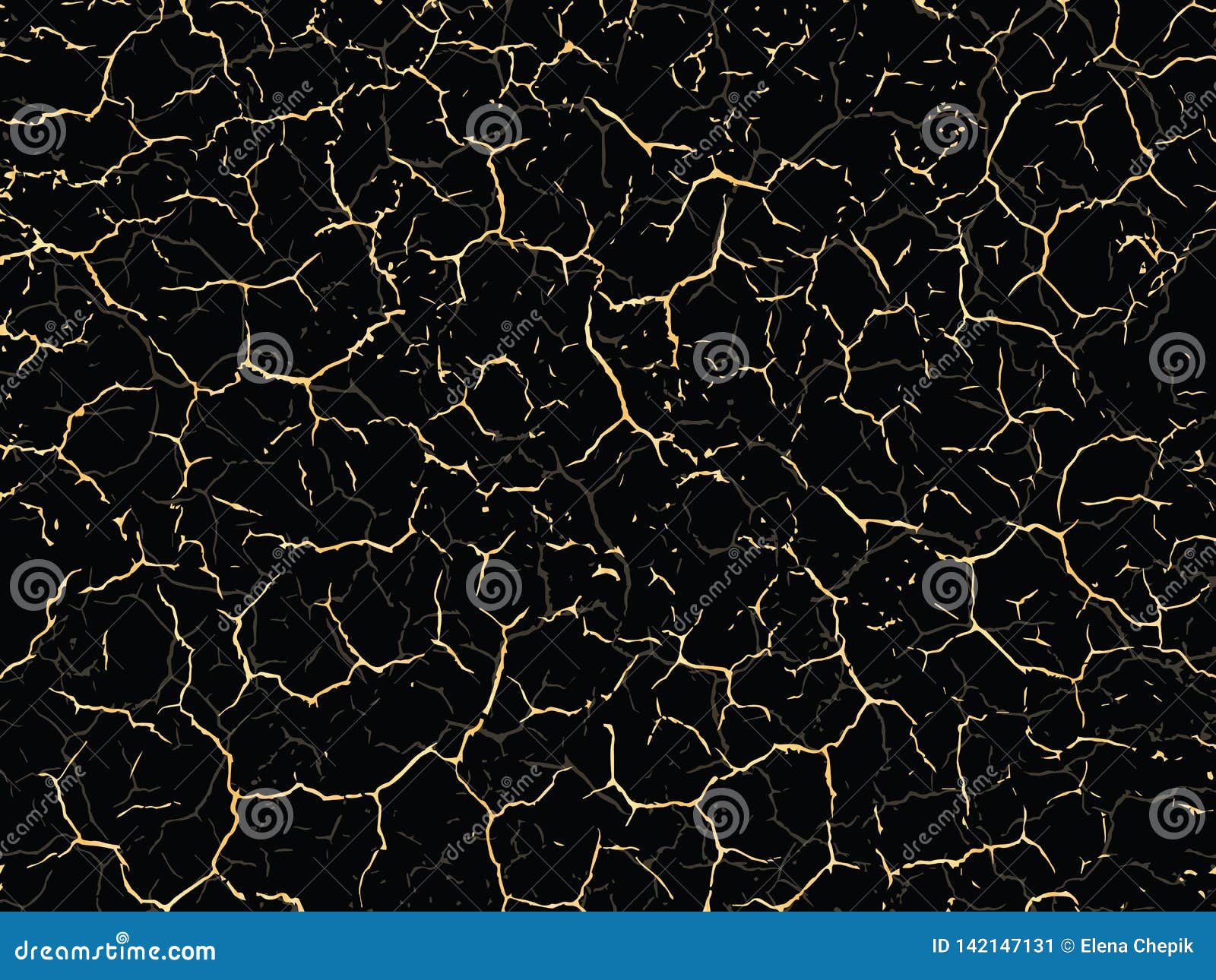 Patina Scratch Golden Elements. Vector Gold Grunge Texture. Trendy ...