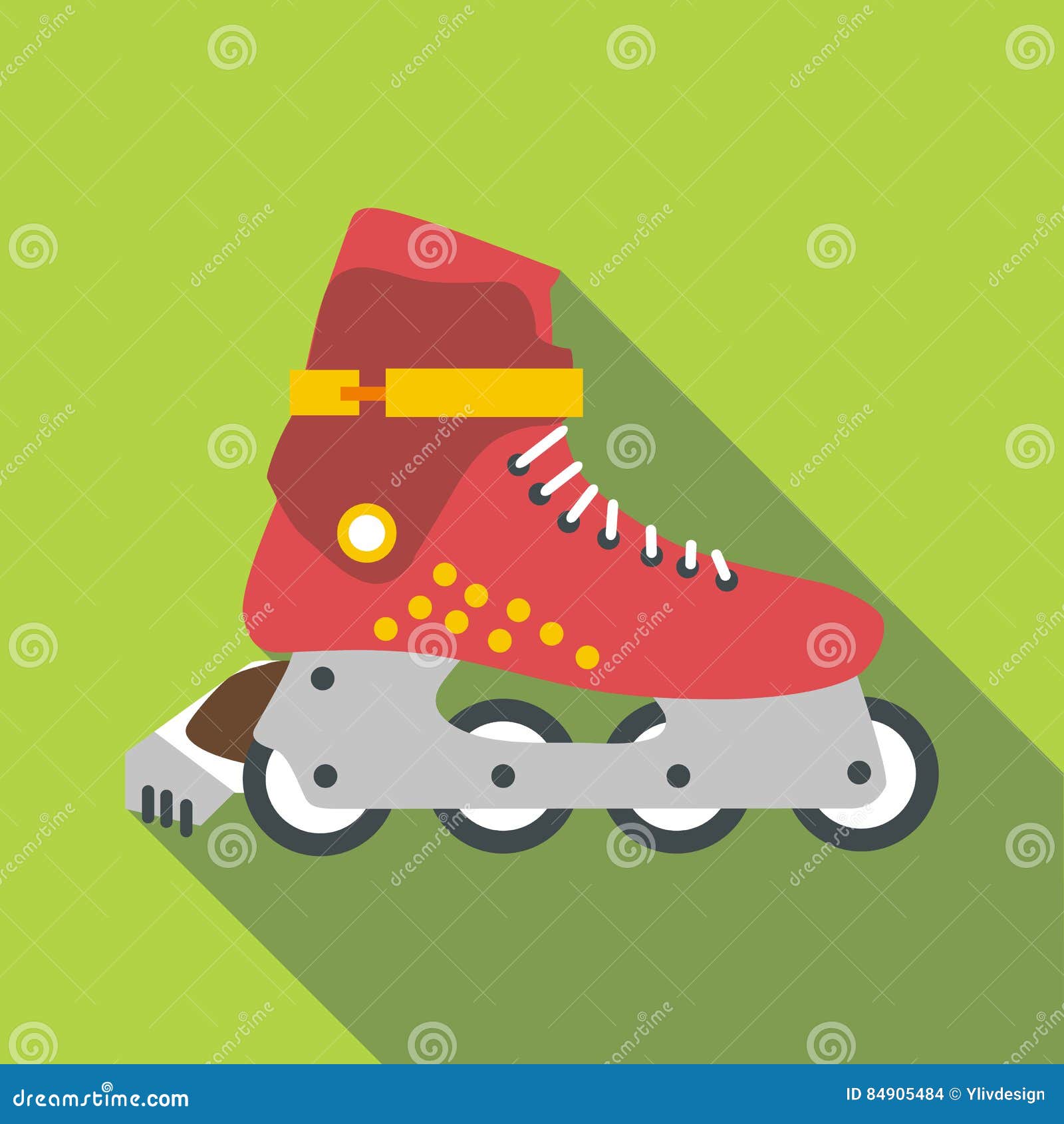 Patina Sobre Ruedas El Icono, Estilo Plano Ilustración del Vector ...