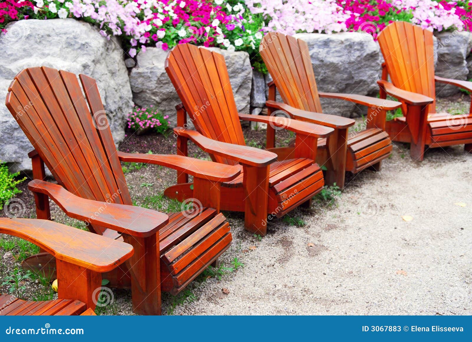 Patio chairs stock image. Image of adirondack, nature - 3067883