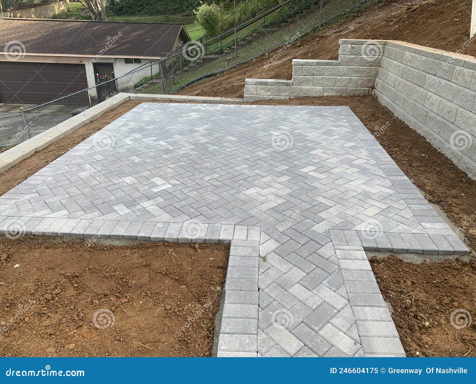 Patio Construction stock image. Image of floor, wood - 246604175