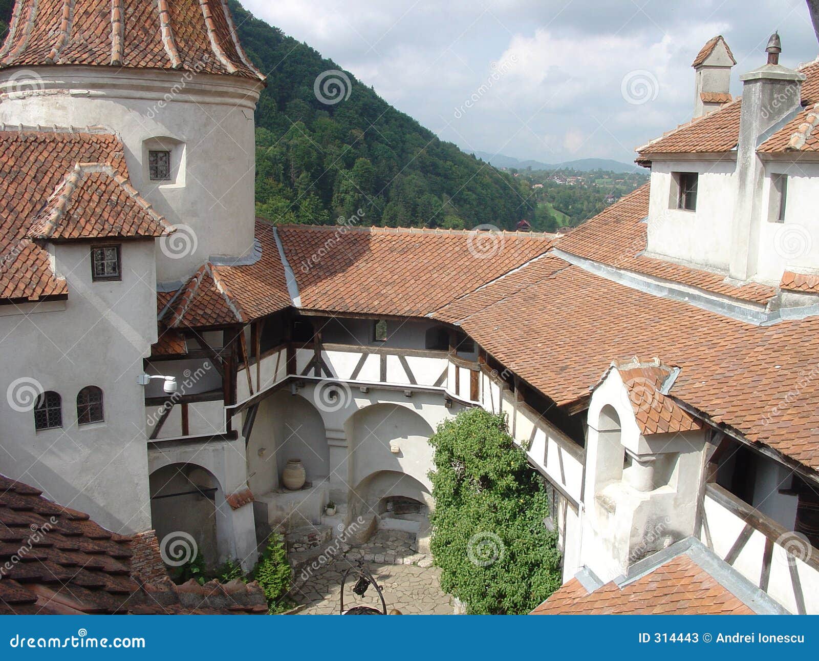 Patio del castillo imagen de archivo. Imagen de patio, bosque - 314443