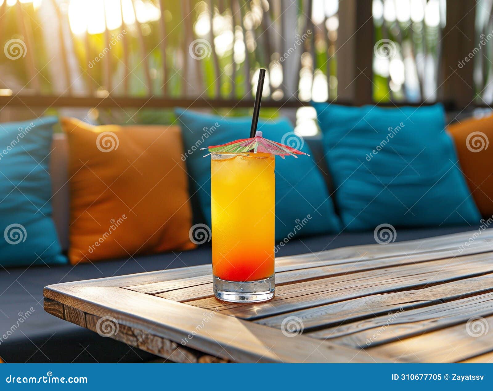 Patio Drink on the Summer Background Stock Image - Image of cool, fresh ...