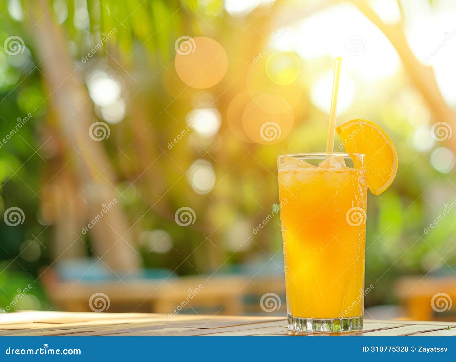 Patio Drink on the Summer Background Stock Photo - Image of refreshing ...
