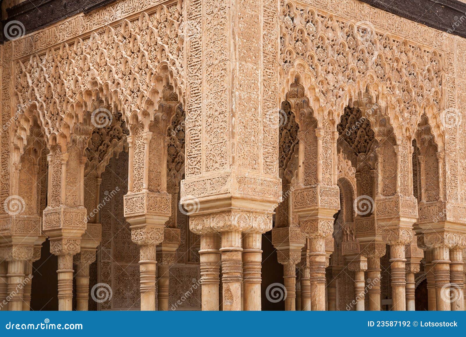 Alhambra Columns Royalty-Free Stock Photography | CartoonDealer.com ...