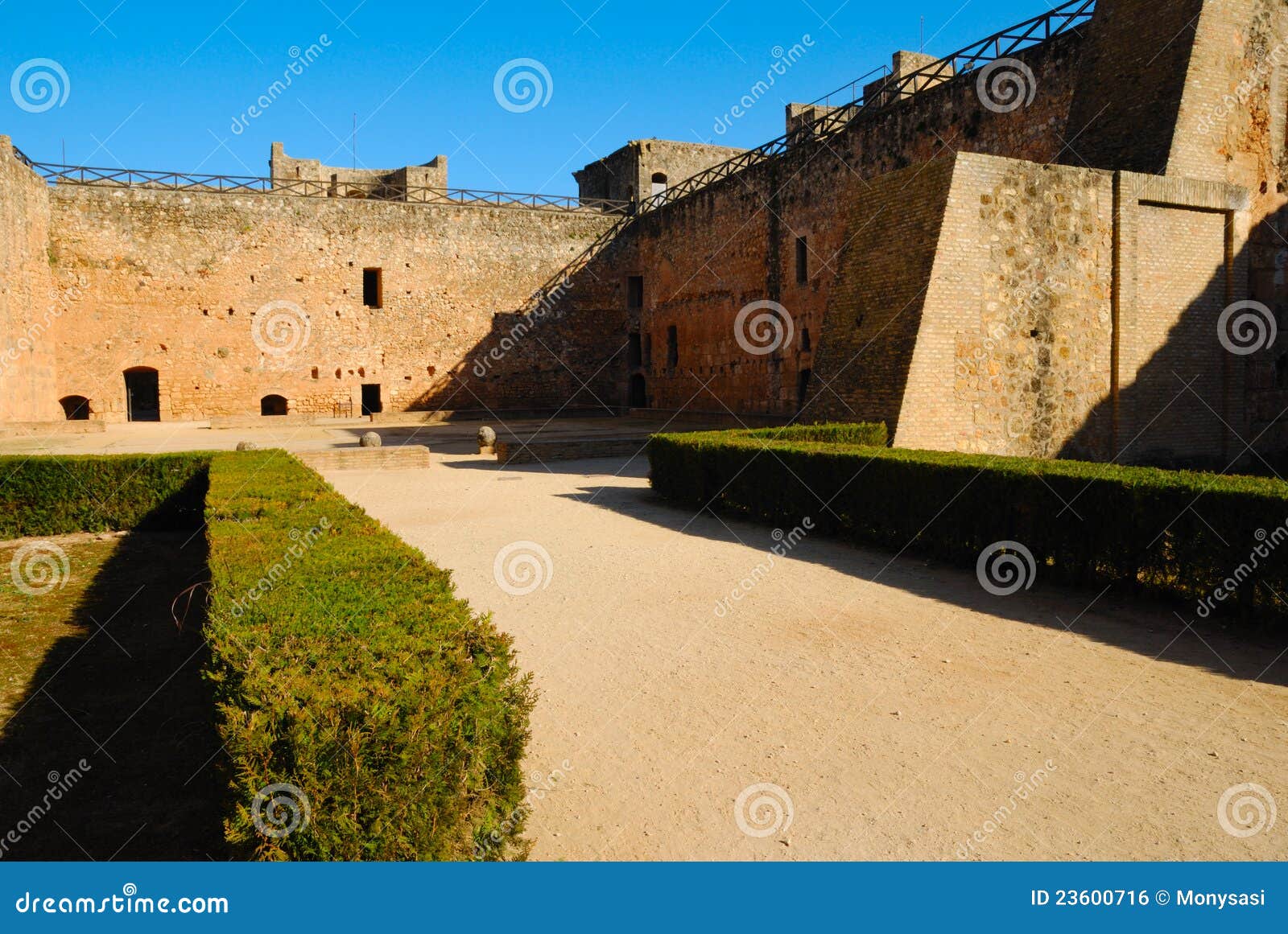 Patio Medieval castle stock photo. Image of travel, tourist - 23600716
