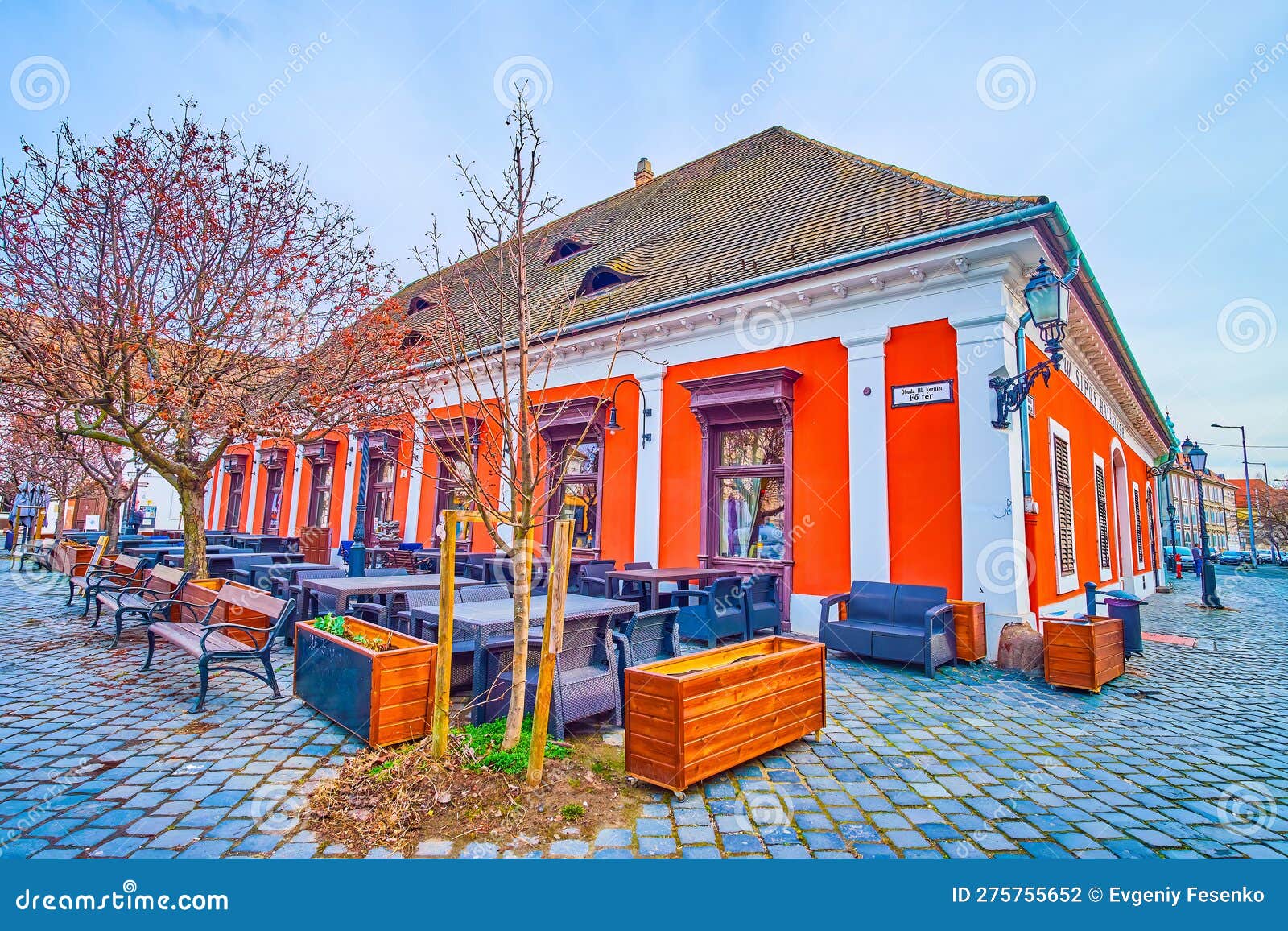 Patio of the Restaurant on Fo Ter (Main Square) in Obuda District ...