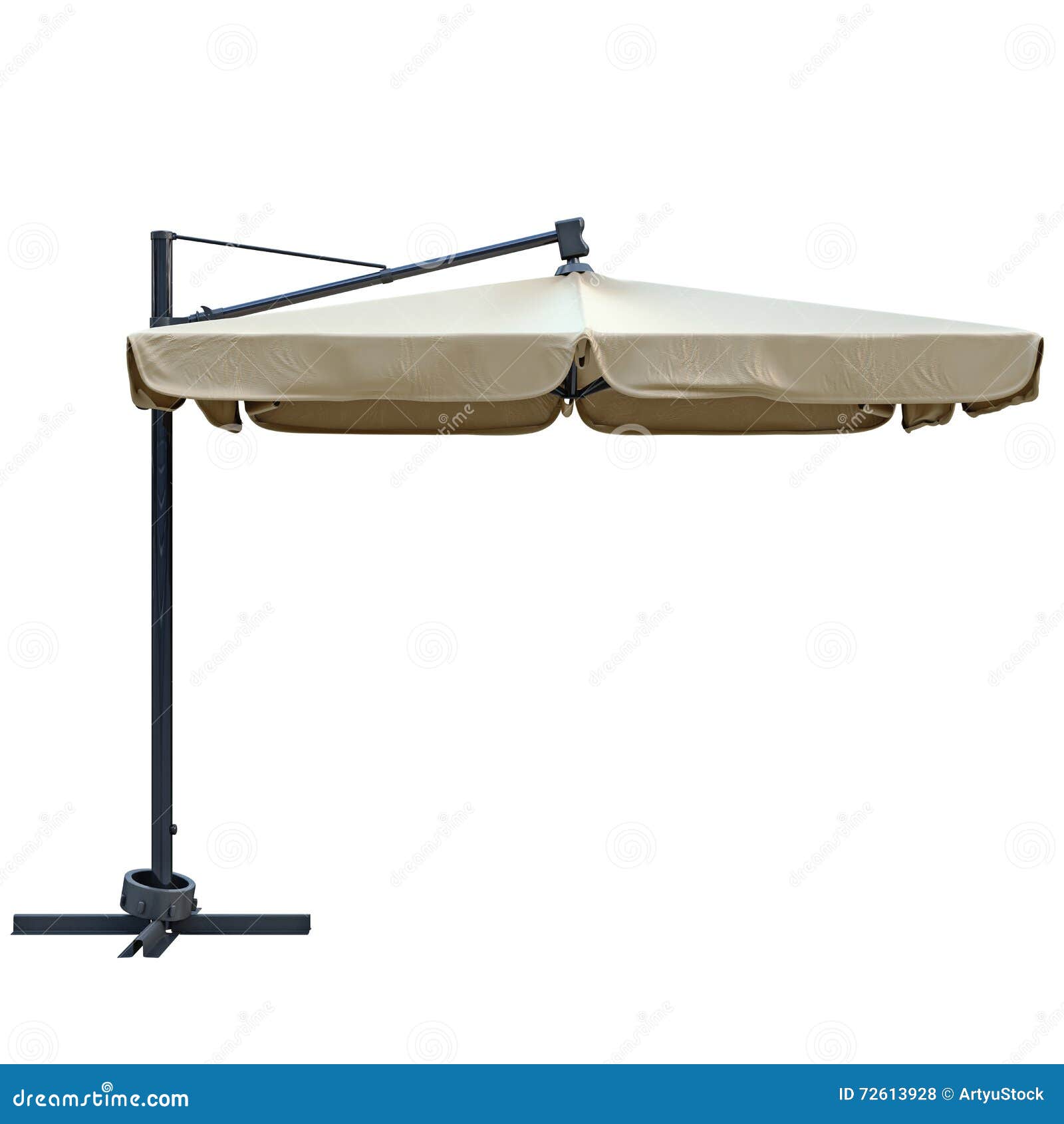 Patio umbrella, side view stock illustration. Illustration of concepts ...