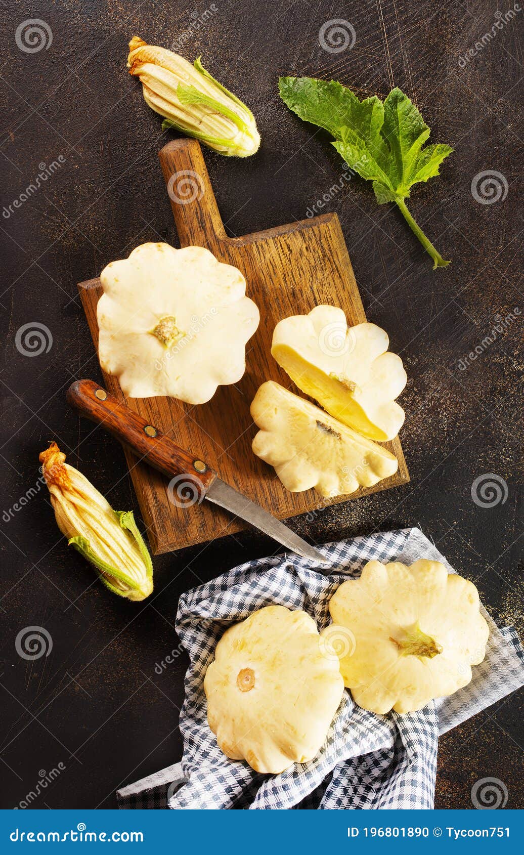 Patisons stock photo. Image of harvest, cucurbita, patisson - 196801890
