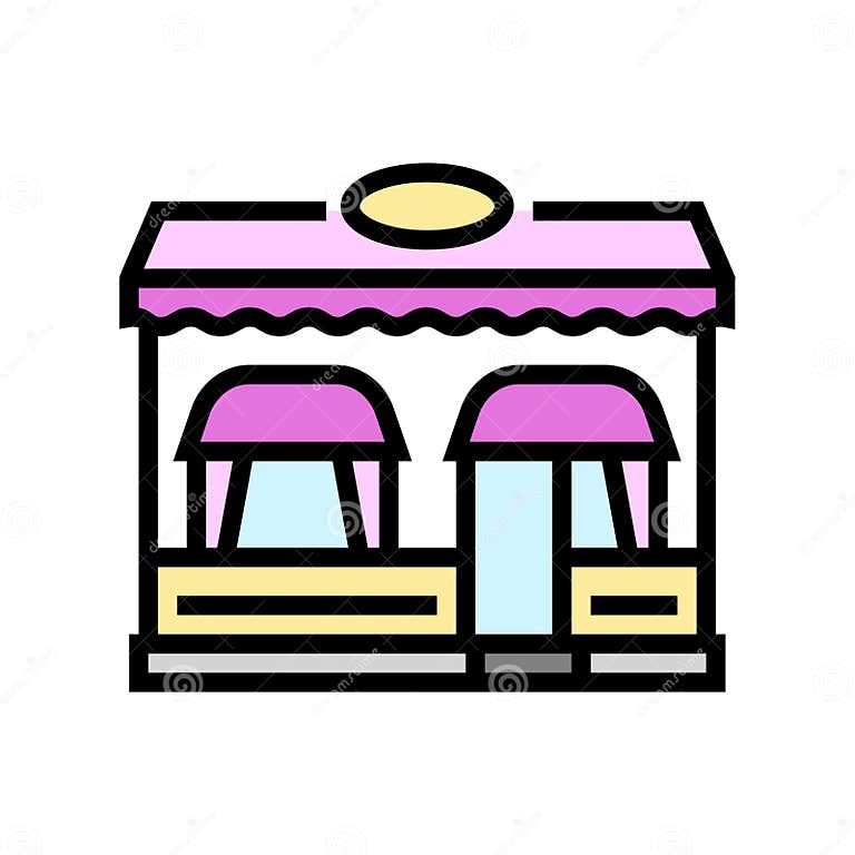 Patisserie Street Food Cafe Color Icon Vector Illustration Stock Vector ... Patisserie Street Food Cafe Color Icon Vector Illustration Stock Vector ...