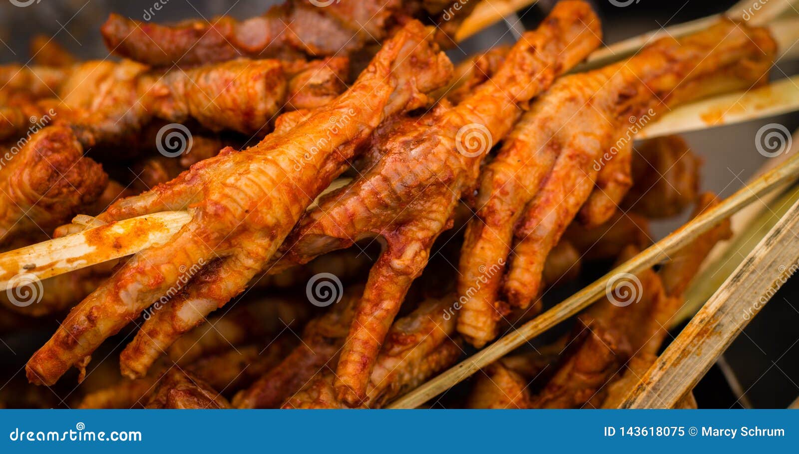 Patitas De Pollo- Roasted Chicken`s Feet Stock Image - Image of ...