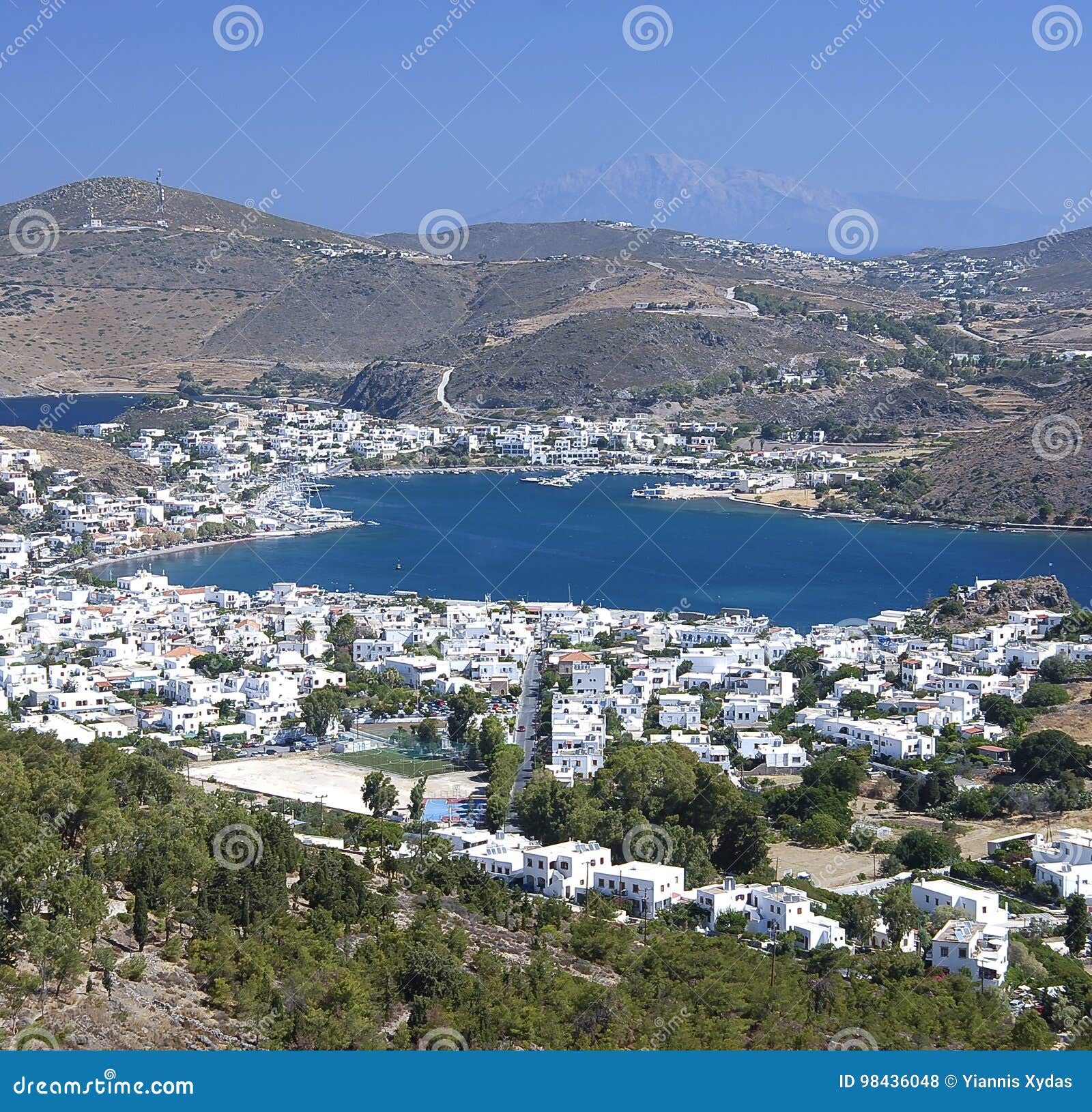 Patmos Island,Greece. editorial stock photo. Image of patmos - 98436048