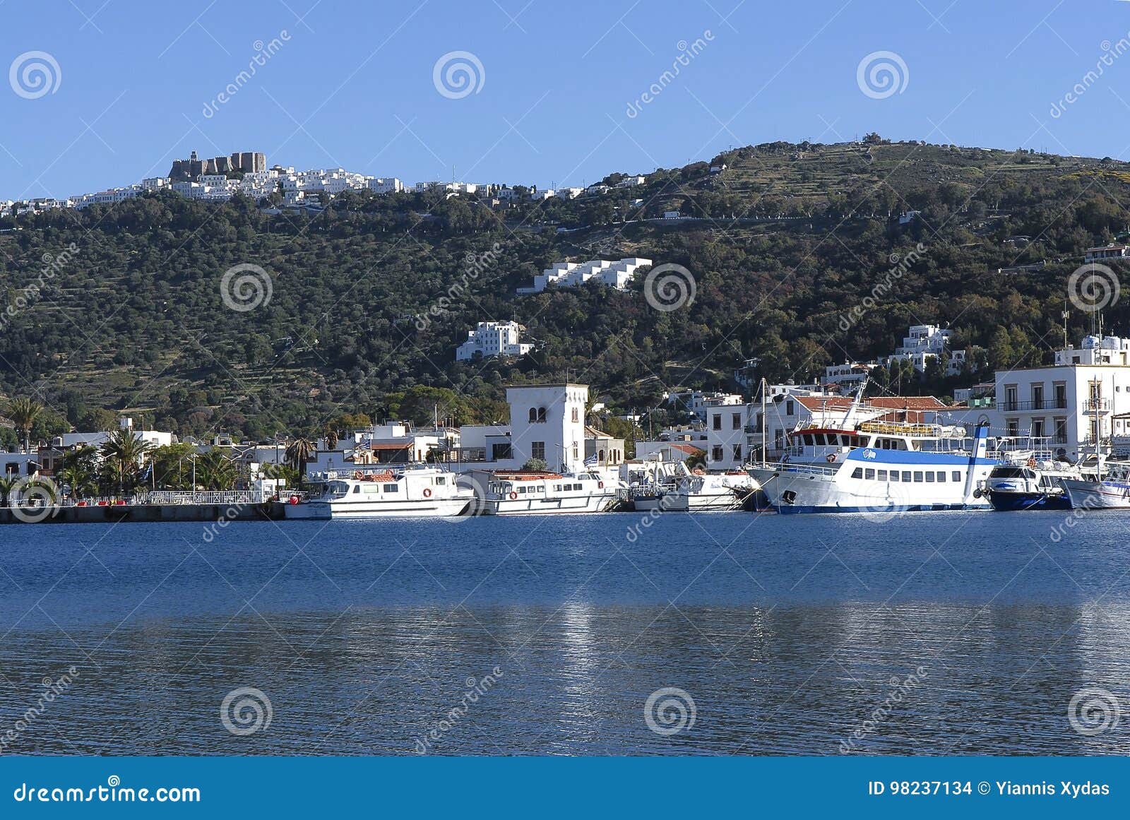 Patmos Island,Greece editorial stock image. Image of greece - 98237134