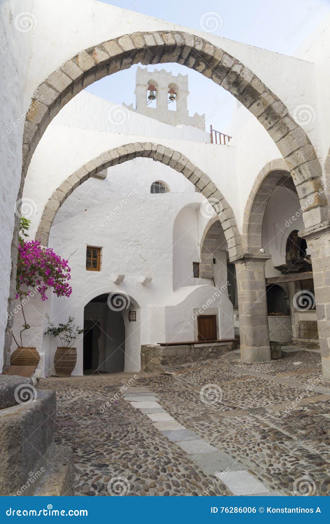 Patmos Monastery of St John Stock Photo - Image of biblical ...