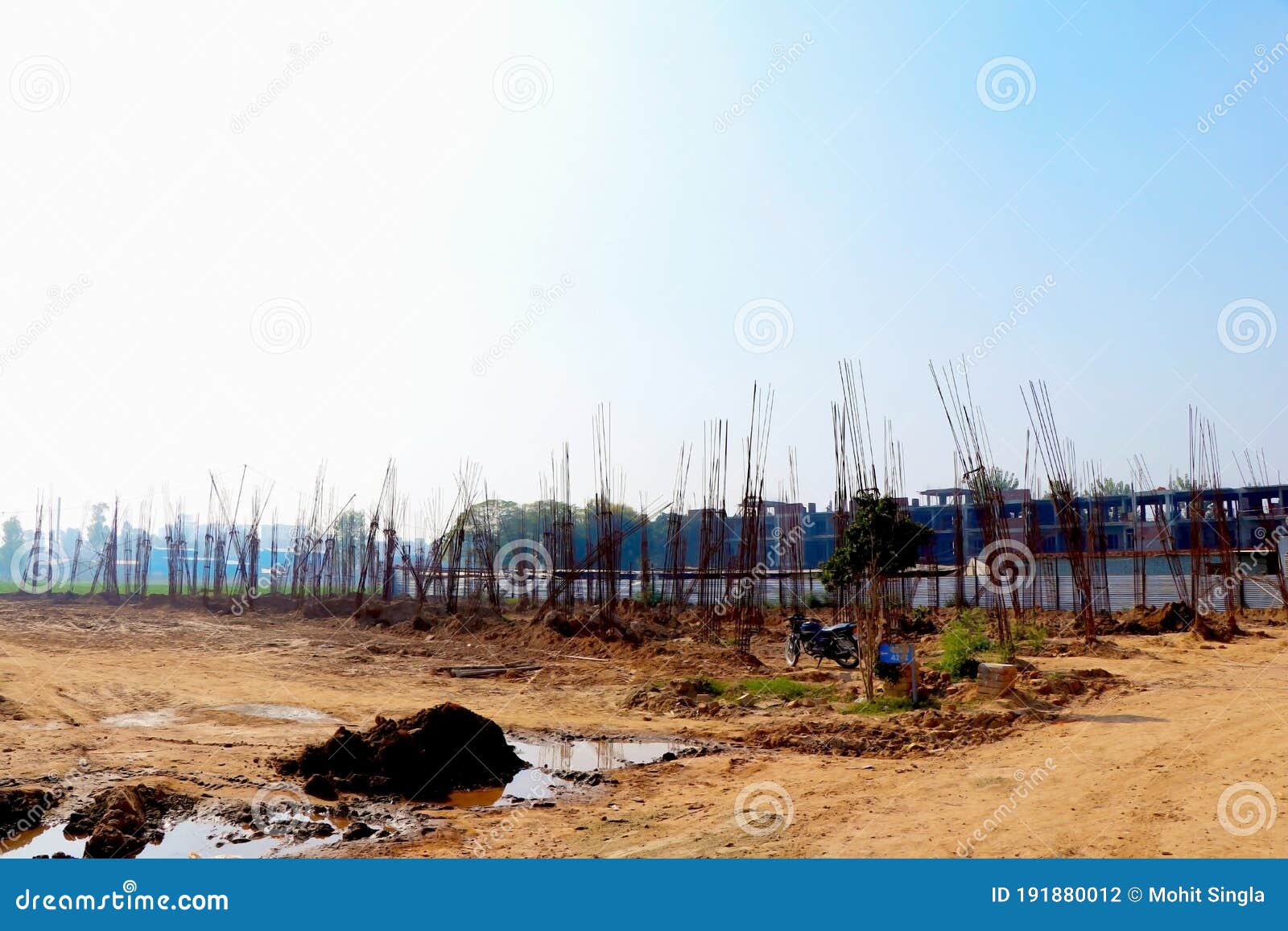 Patna, Bihar, India,- January 2020 : View of an New Development Area in ...