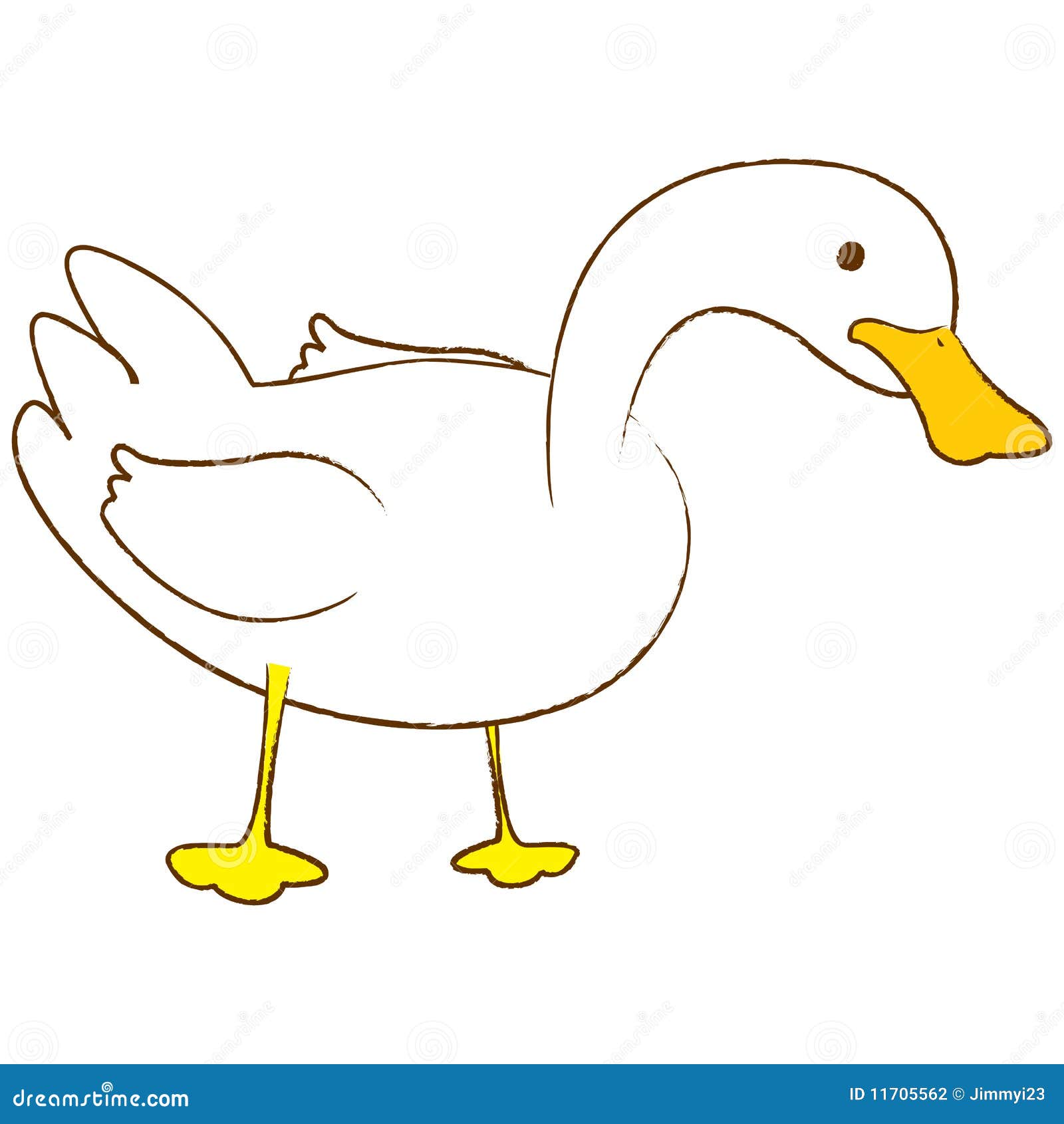 Pato ilustração do vetor. Ilustração de pato, gráfico - 11705562