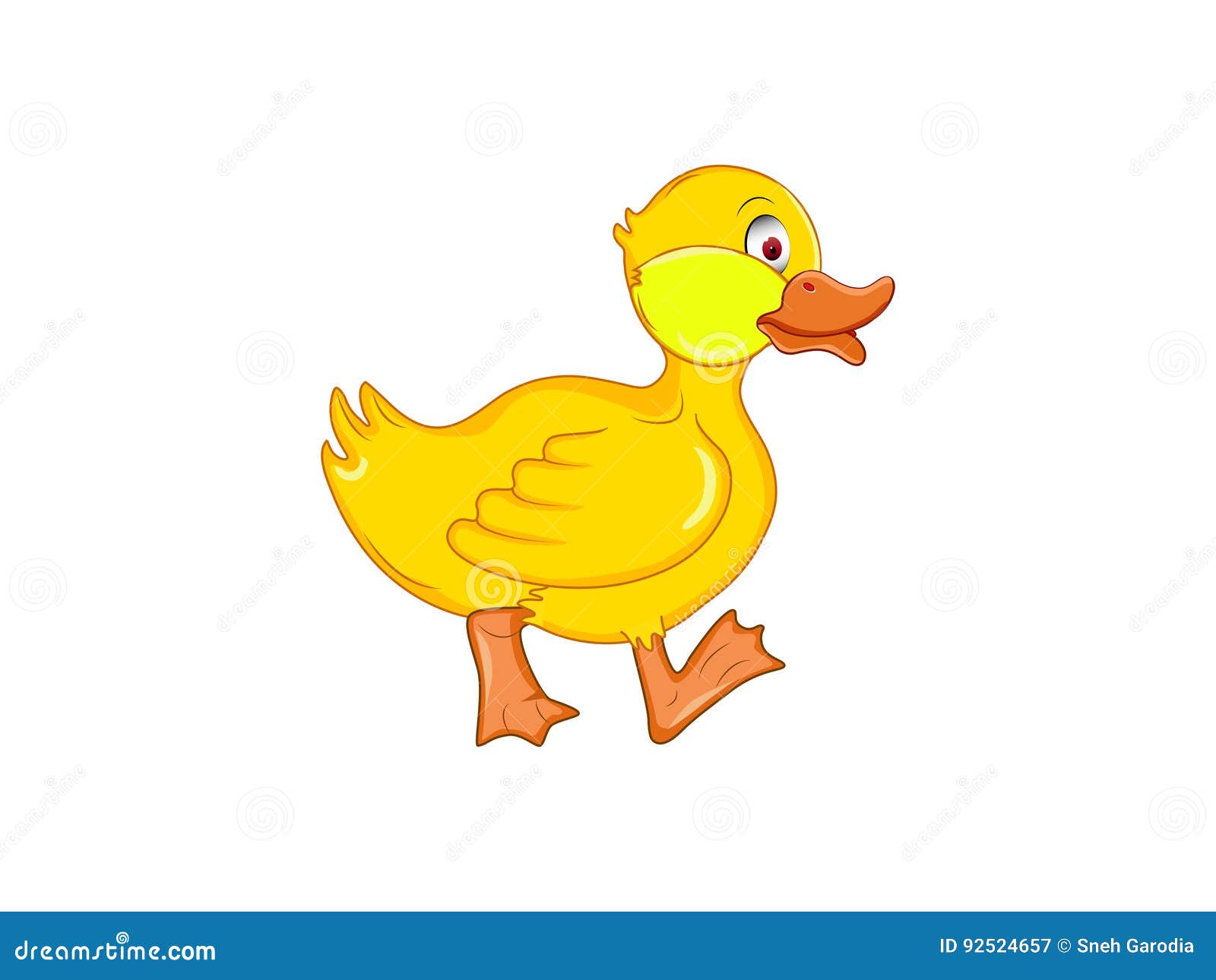 Pato ilustração do vetor. Ilustração de cartoon, usado - 92524657