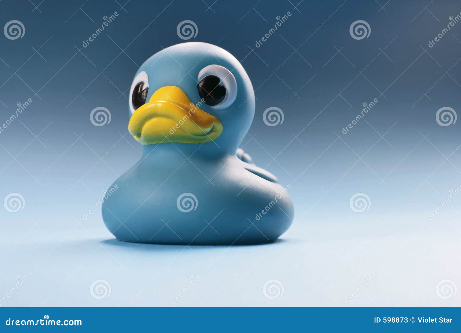 Pato azul imagen de archivo. Imagen de juego, juguete, pato - 598873