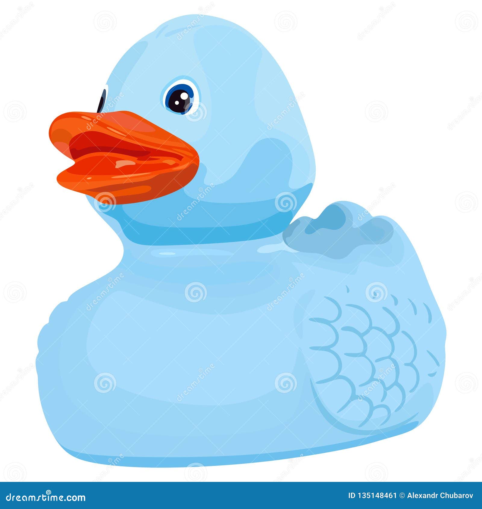 Pato azul feliz ilustración del vector. Ilustración de ilustraciones ...