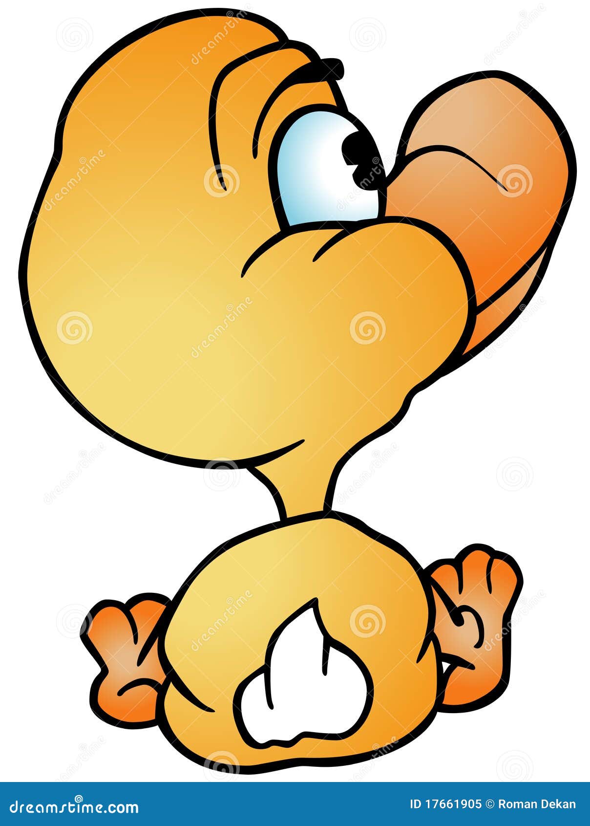 Pato de sentada ilustración del vector. Ilustración de pato - 17661905