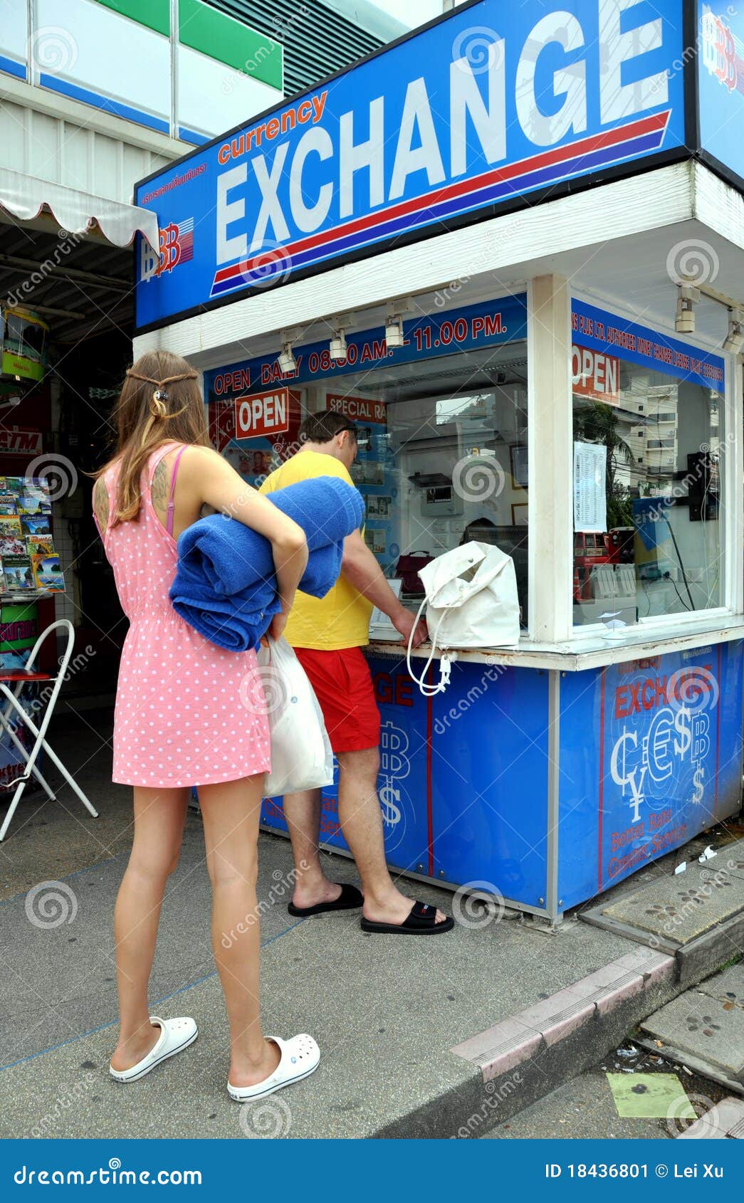 Patong, Thailand: People Exchanging Money Editorial Photo - Image of ...