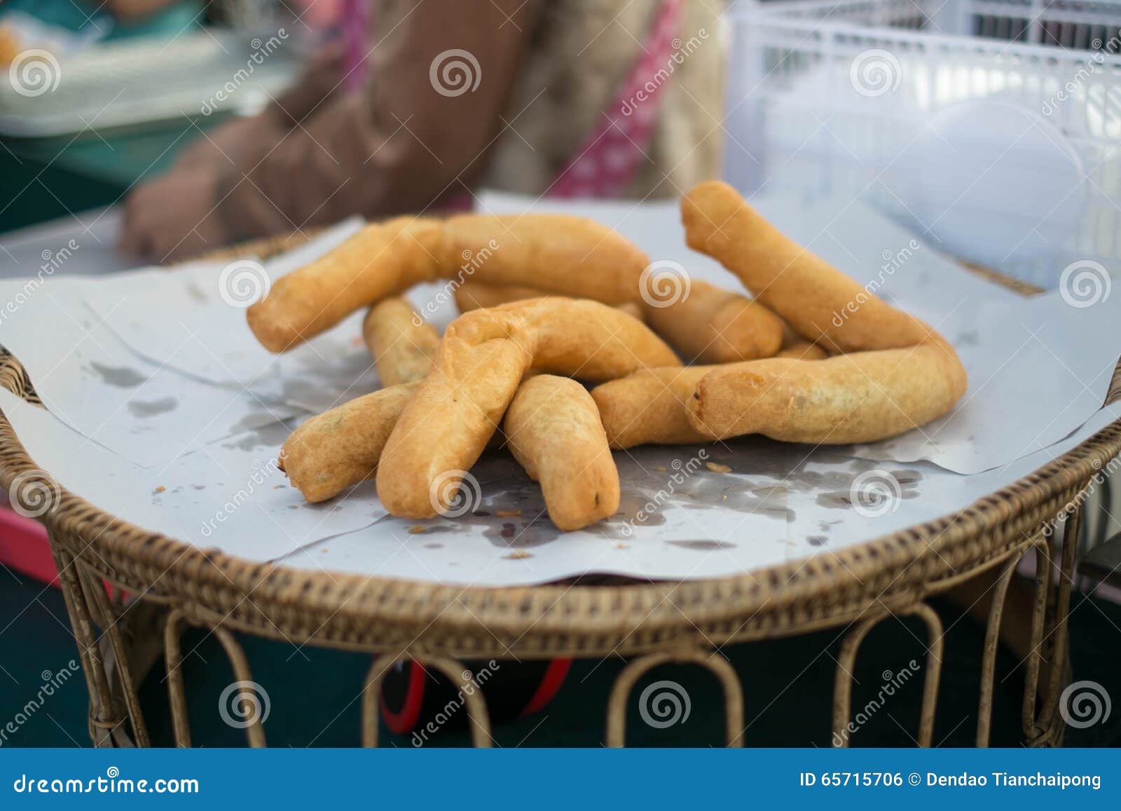 Patongko Or Deep-fried Dough Sticks, Traditional Morning Snack Or ...