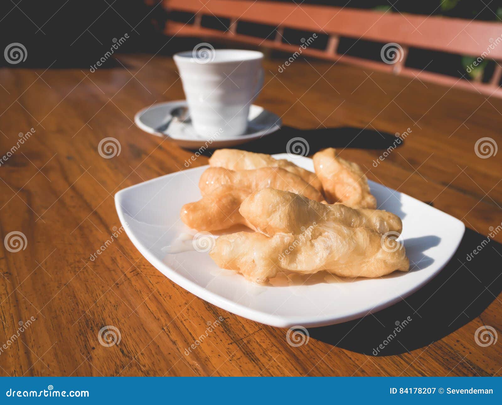Patongko or Deep Fried Dough Stick Morning Set. Stock Image - Image of ...