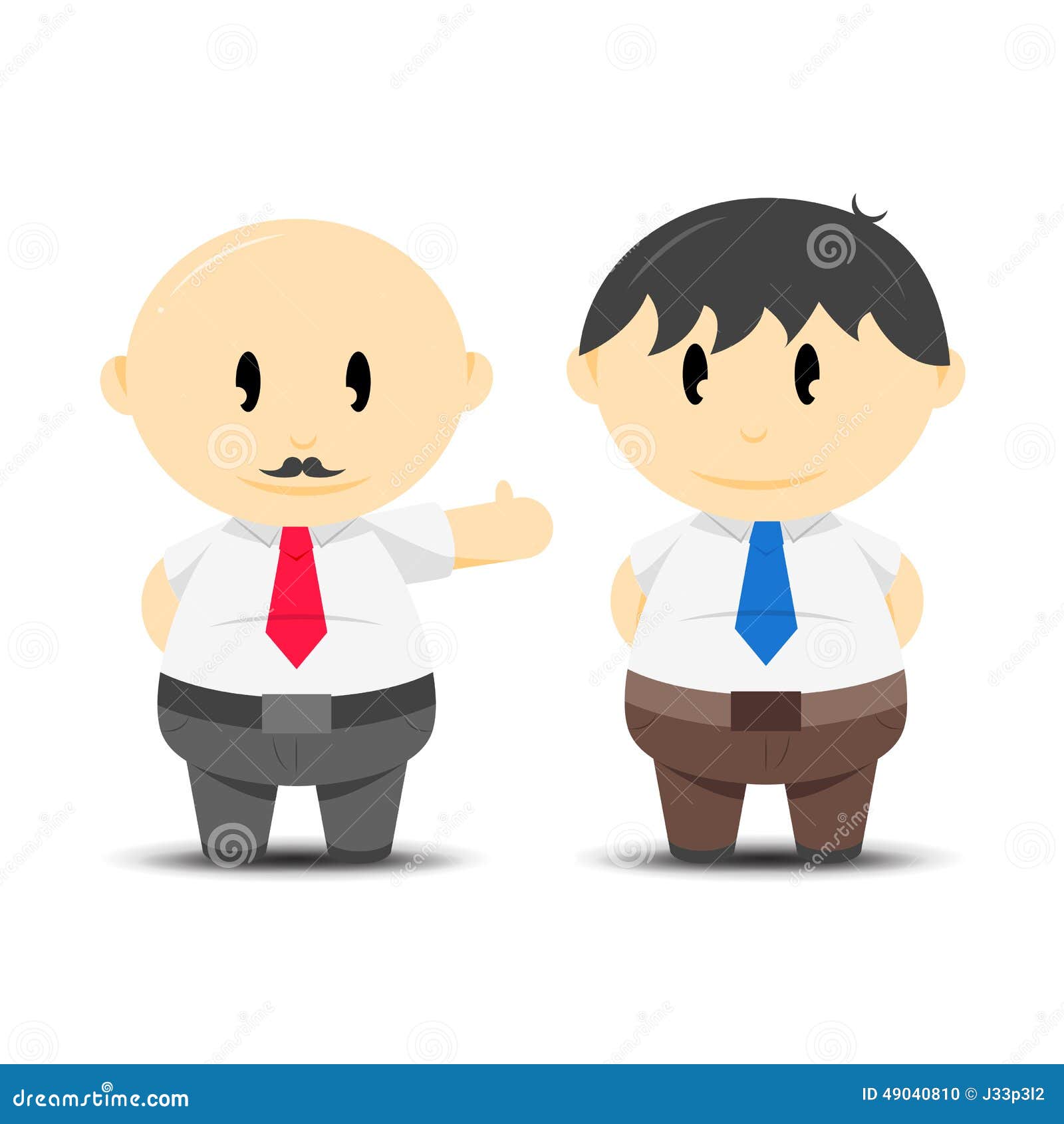 Patrón y empleado ilustración del vector. Ilustración de blanco - 49040810